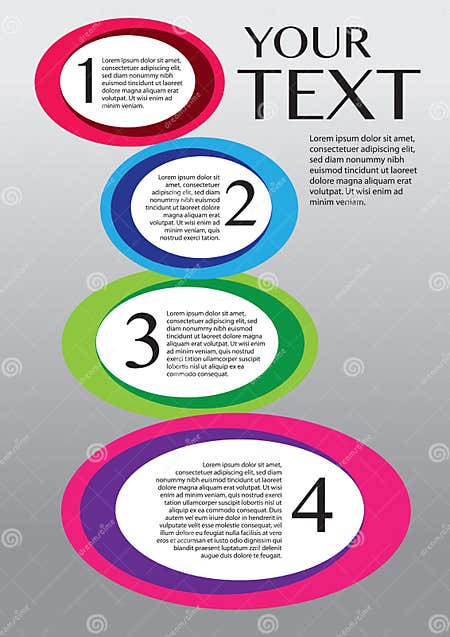 Vector Layout Circles Design Stock Vector - Illustration of compare ...