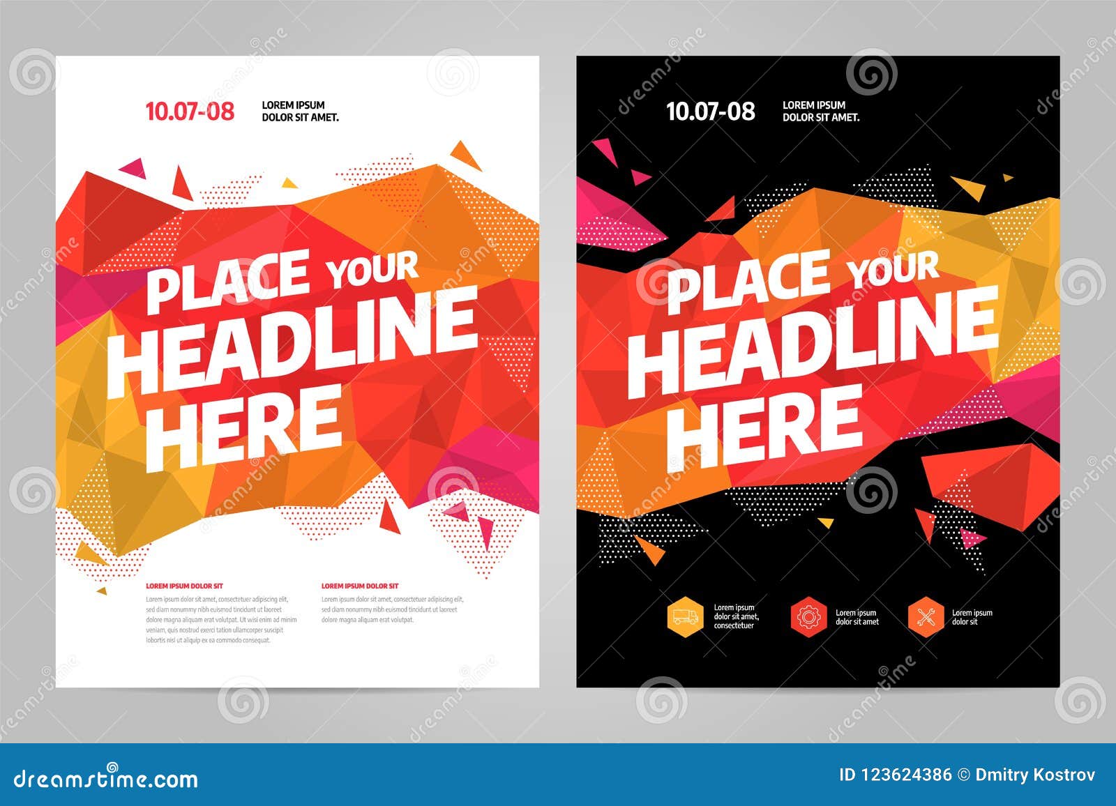 Vector Layout Design Template for Event. EPS 10. Stock Vector ...