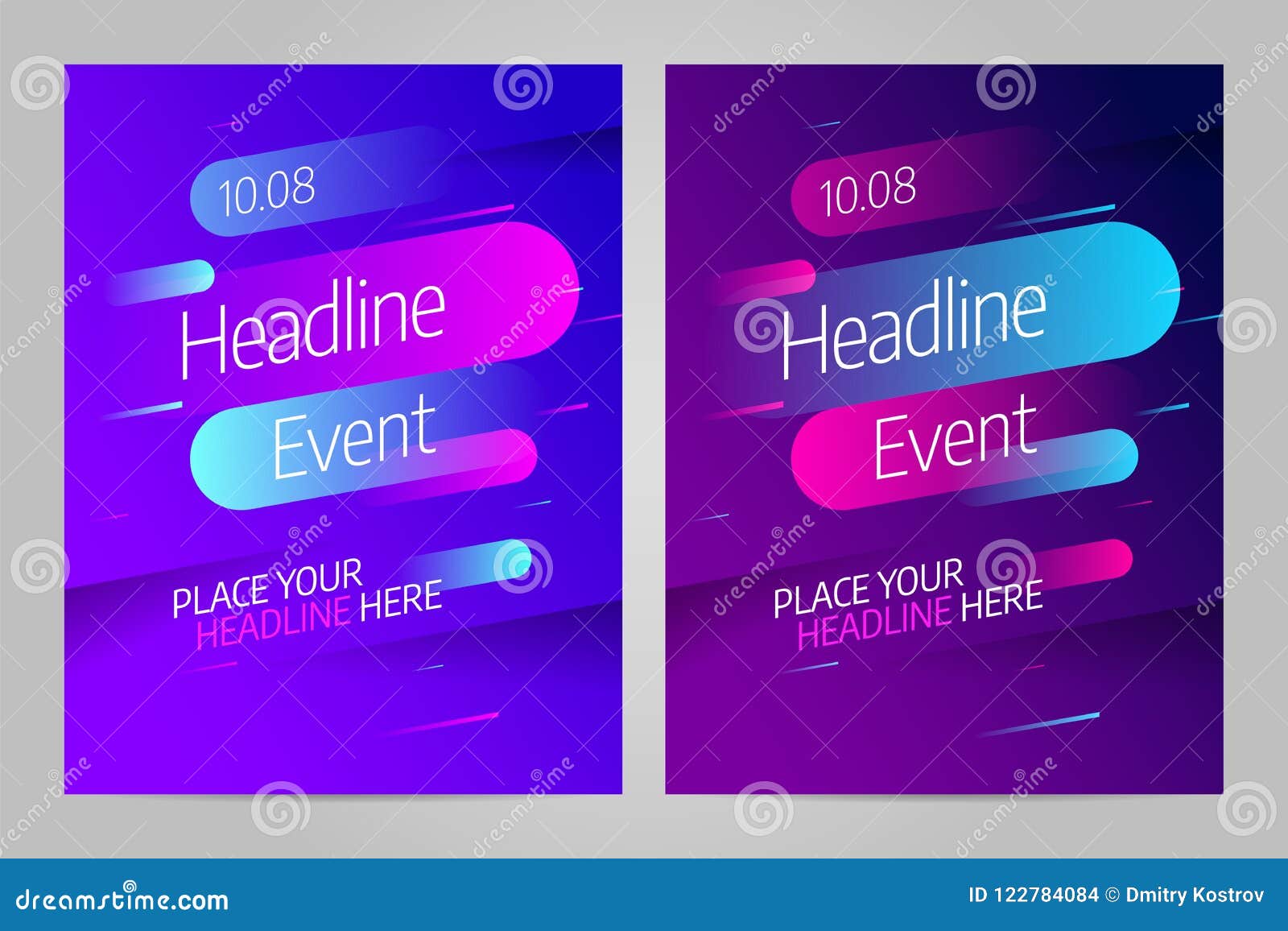 Vector Layout Design Template for Event. Stock Vector - Illustration of ...