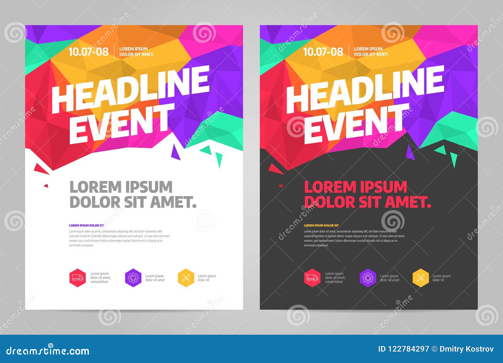 Vector Layout Design Template for Event. Stock Vector - Illustration of ...