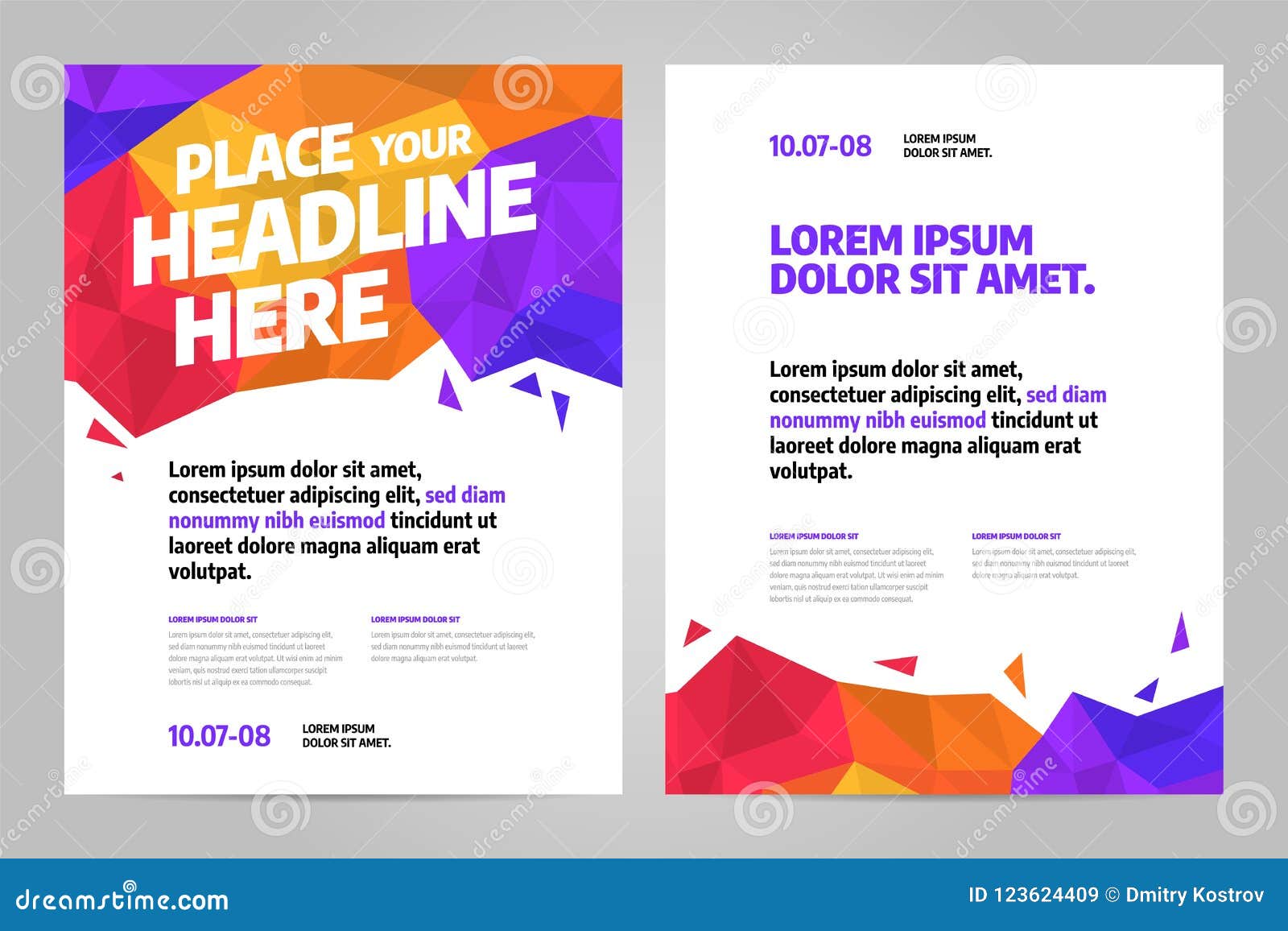 Vector Layout Design Template for Event. EPS 10. Stock Vector ...