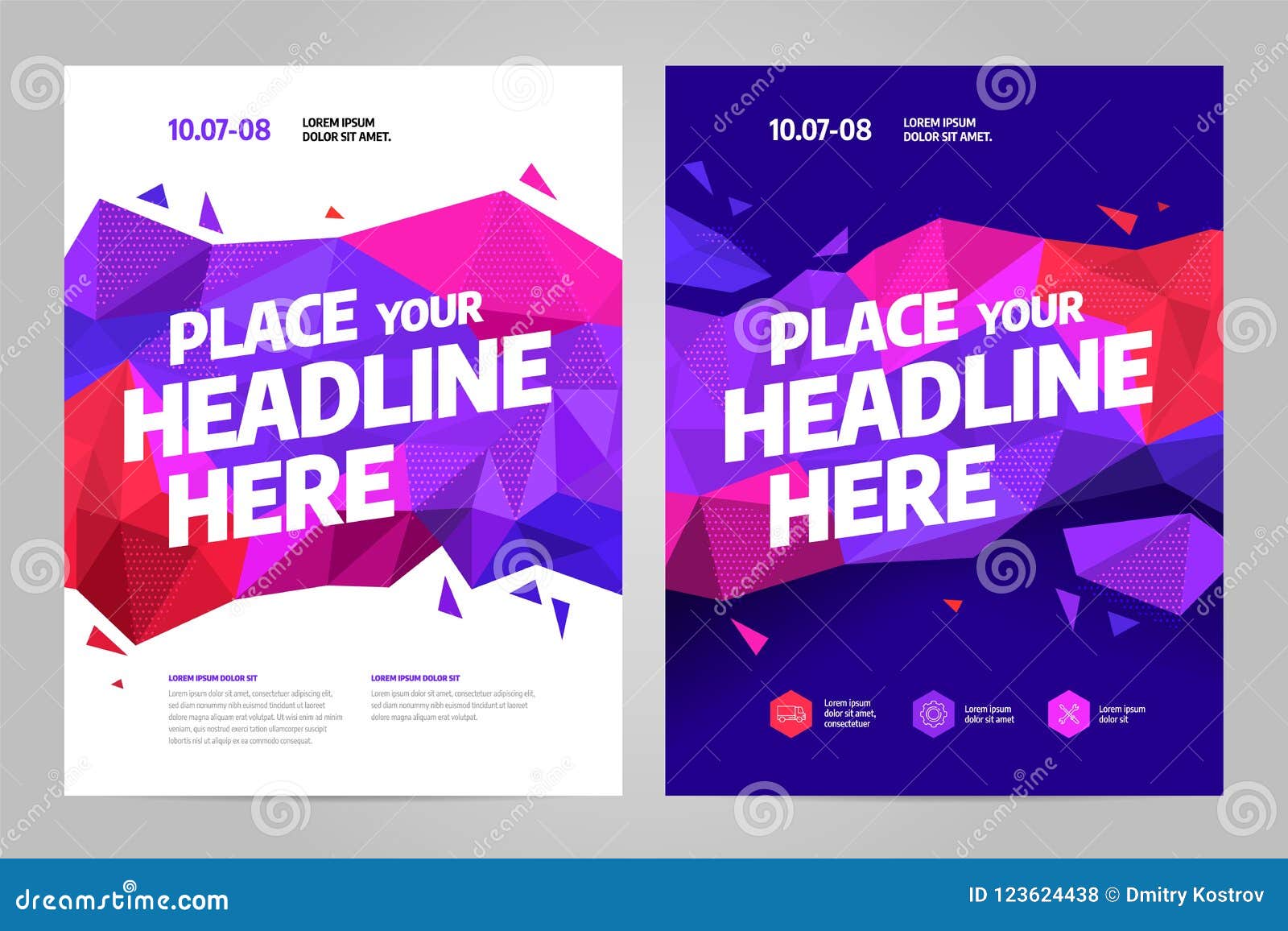 Vector Layout Design Template for Event. EPS 10. Stock Vector ...