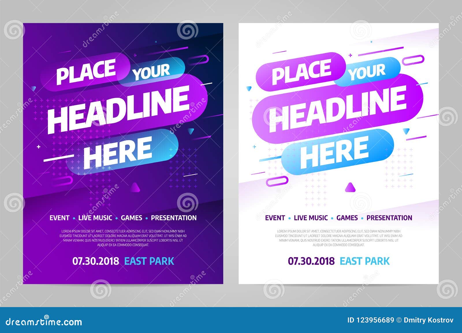 Vector Layout Design Template for Event. Eps 10. Stock Vector ...