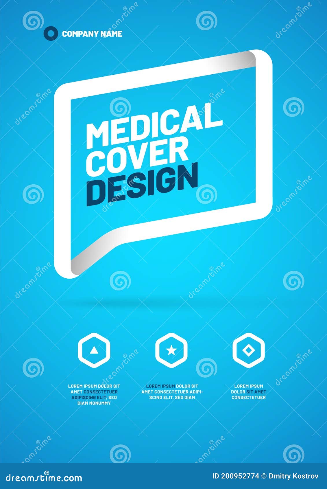 Vector Layout Design Template for Medicine. A4 Size. Stock Vector ...