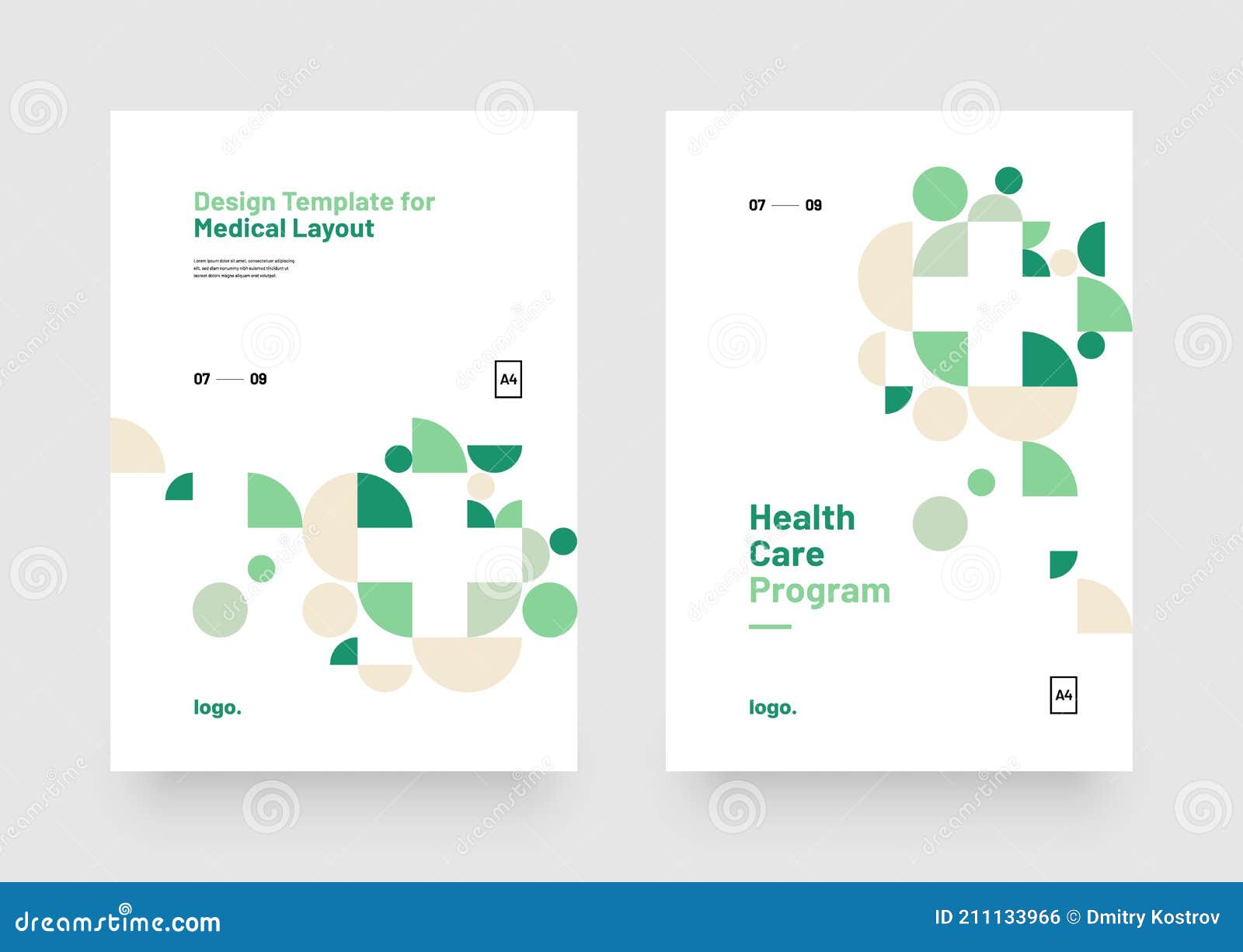 Vector Layout Design Template for Medicine. A4 Size. Stock Vector ...