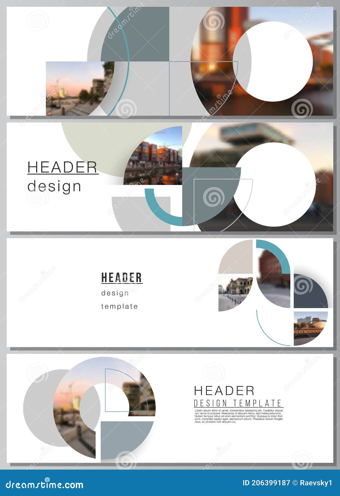 Vector Layout of Headers, Banner Design Templates for Website Footer ...