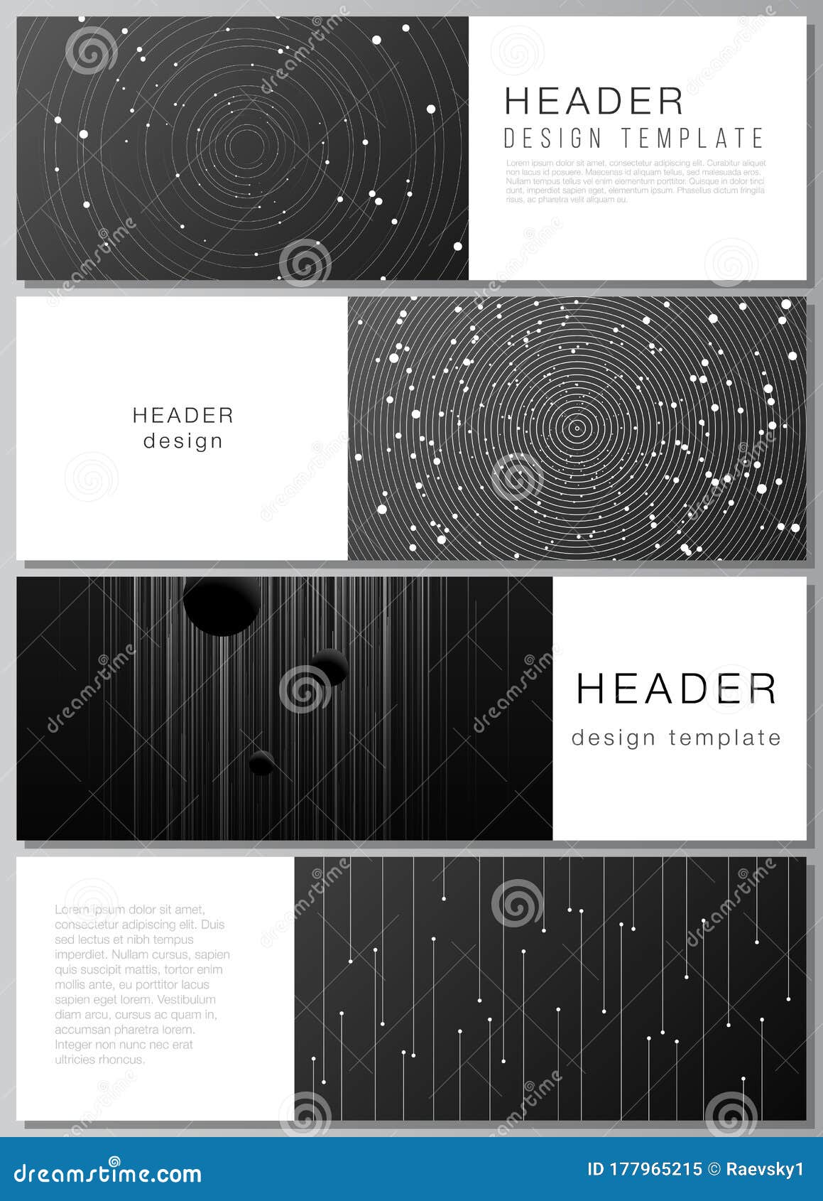 Vector Layout of Headers, Banner Design Templates for Website Footer ...