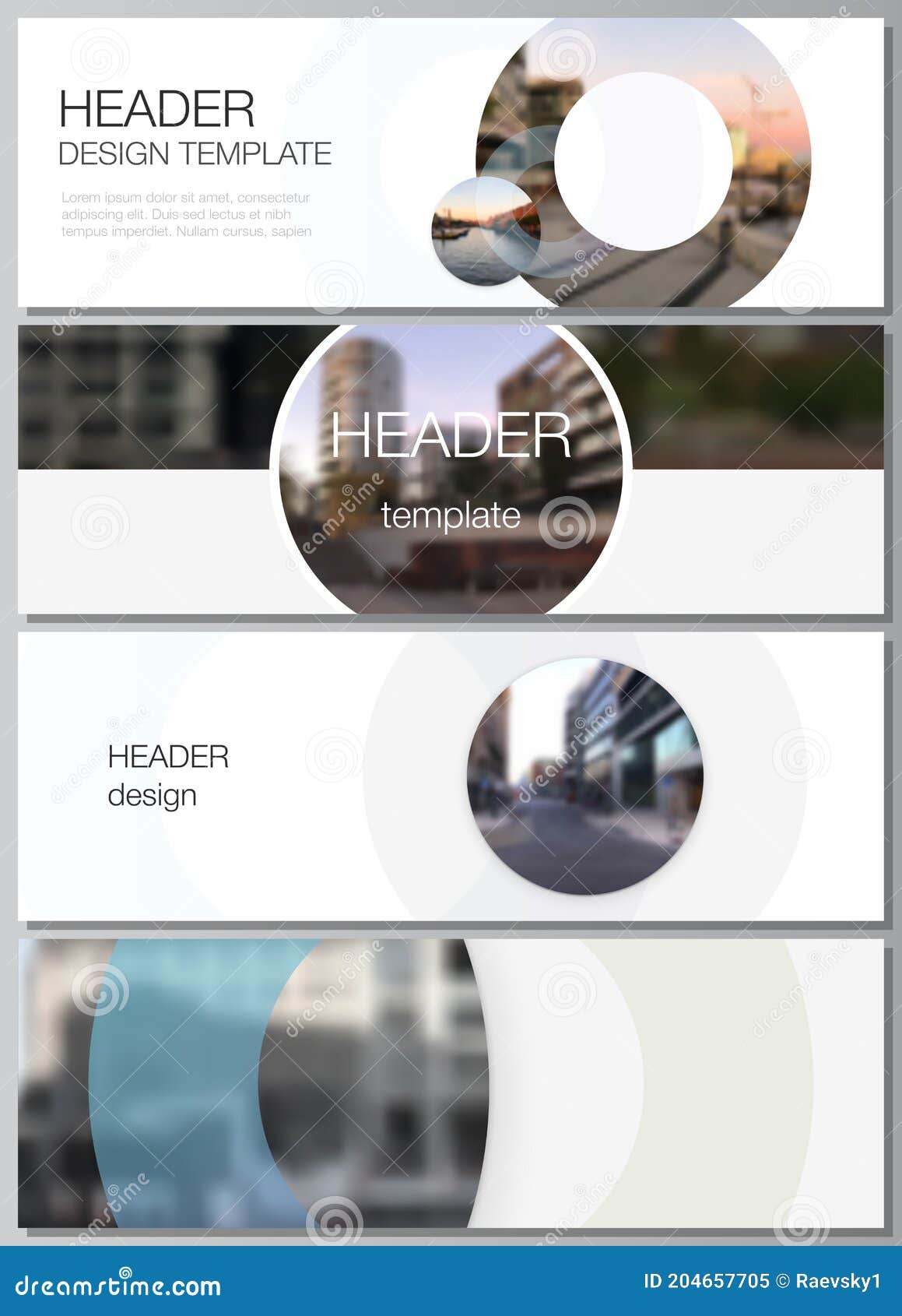Vector Layout of Headers, Banner Templates for Website Footer Design ...