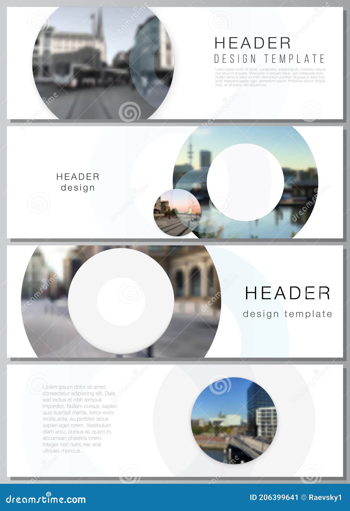 Vector Layout of Headers, Banner Templates for Website Footer Design ...