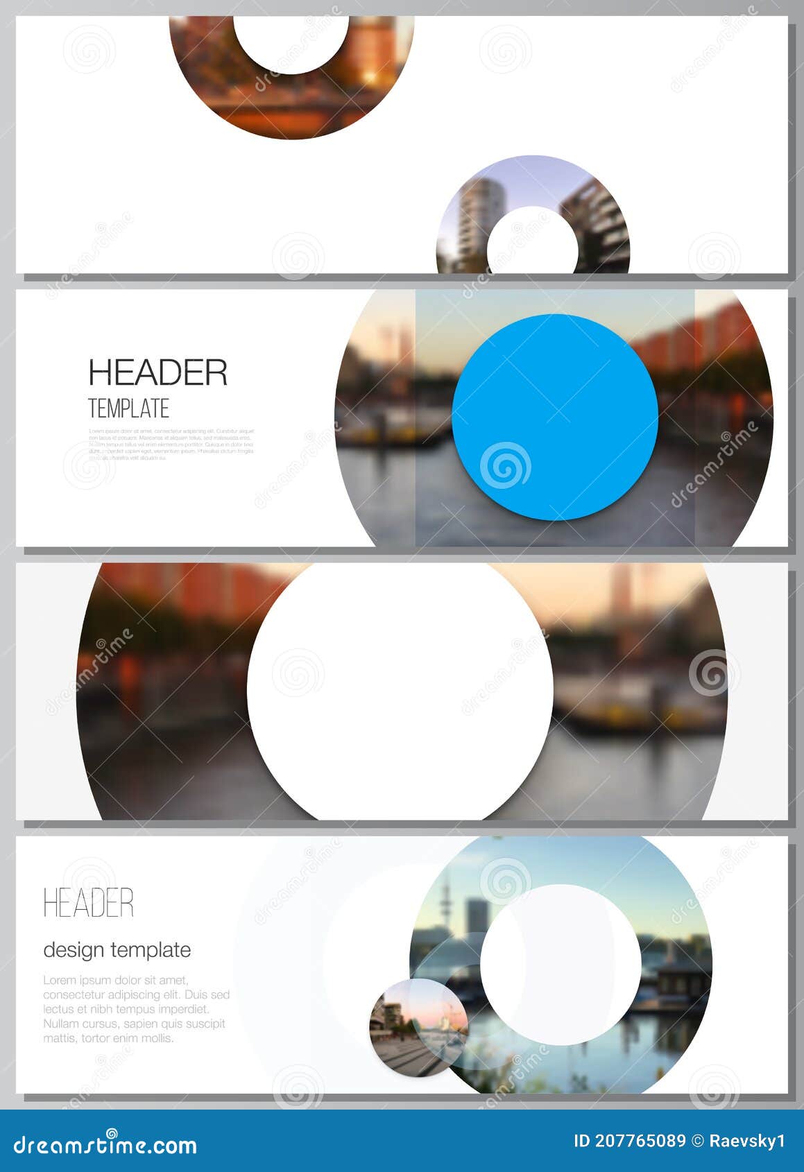 Vector Layout of Headers, Banner Templates for Website Footer Design ...