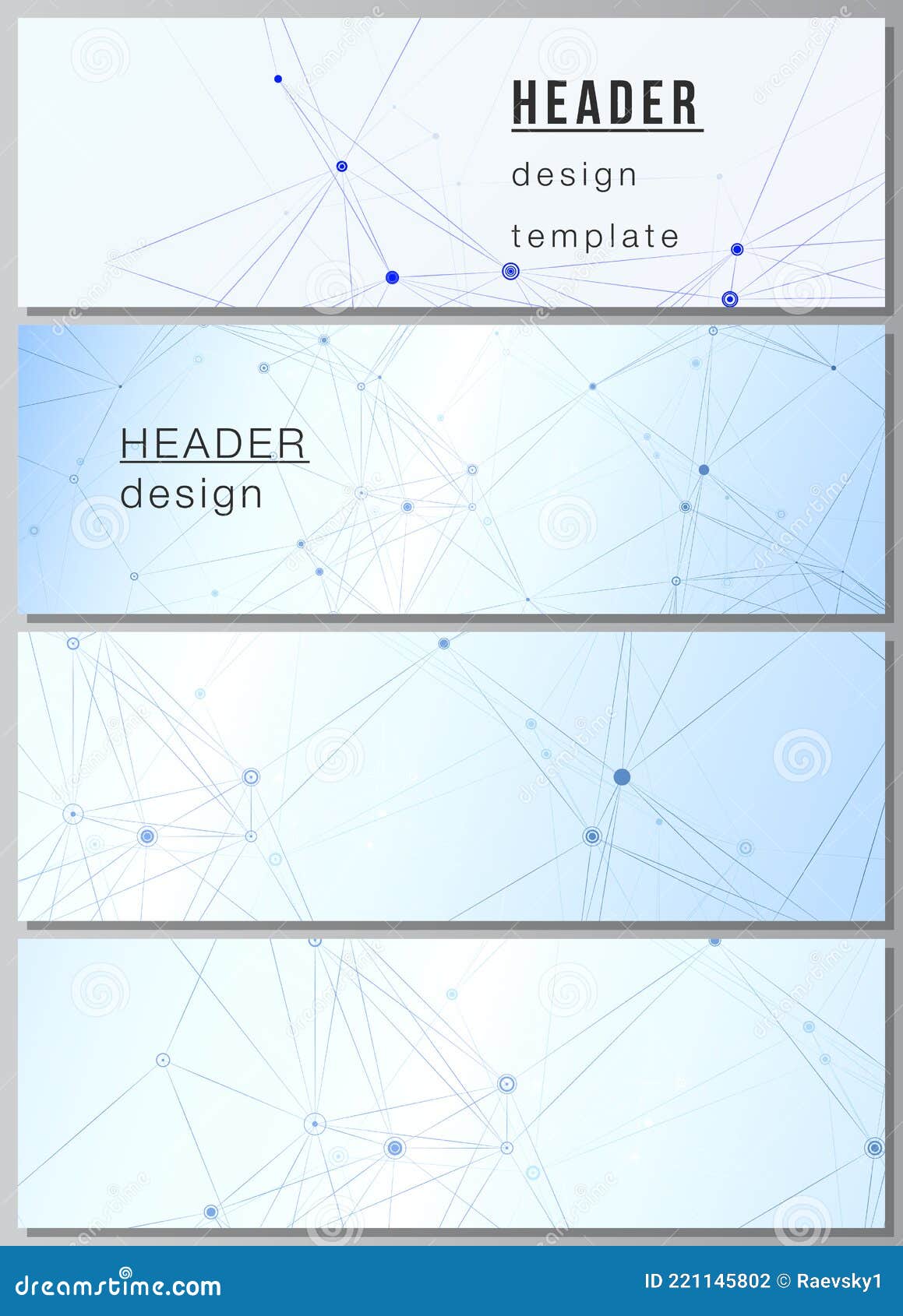 Vector Layout of Headers, Banner Templates for Website Footer Design ...