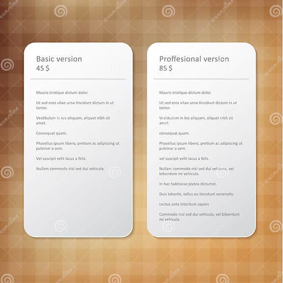 Vector Layout for Offer - Order Signs. Compare Different Version Stock ...