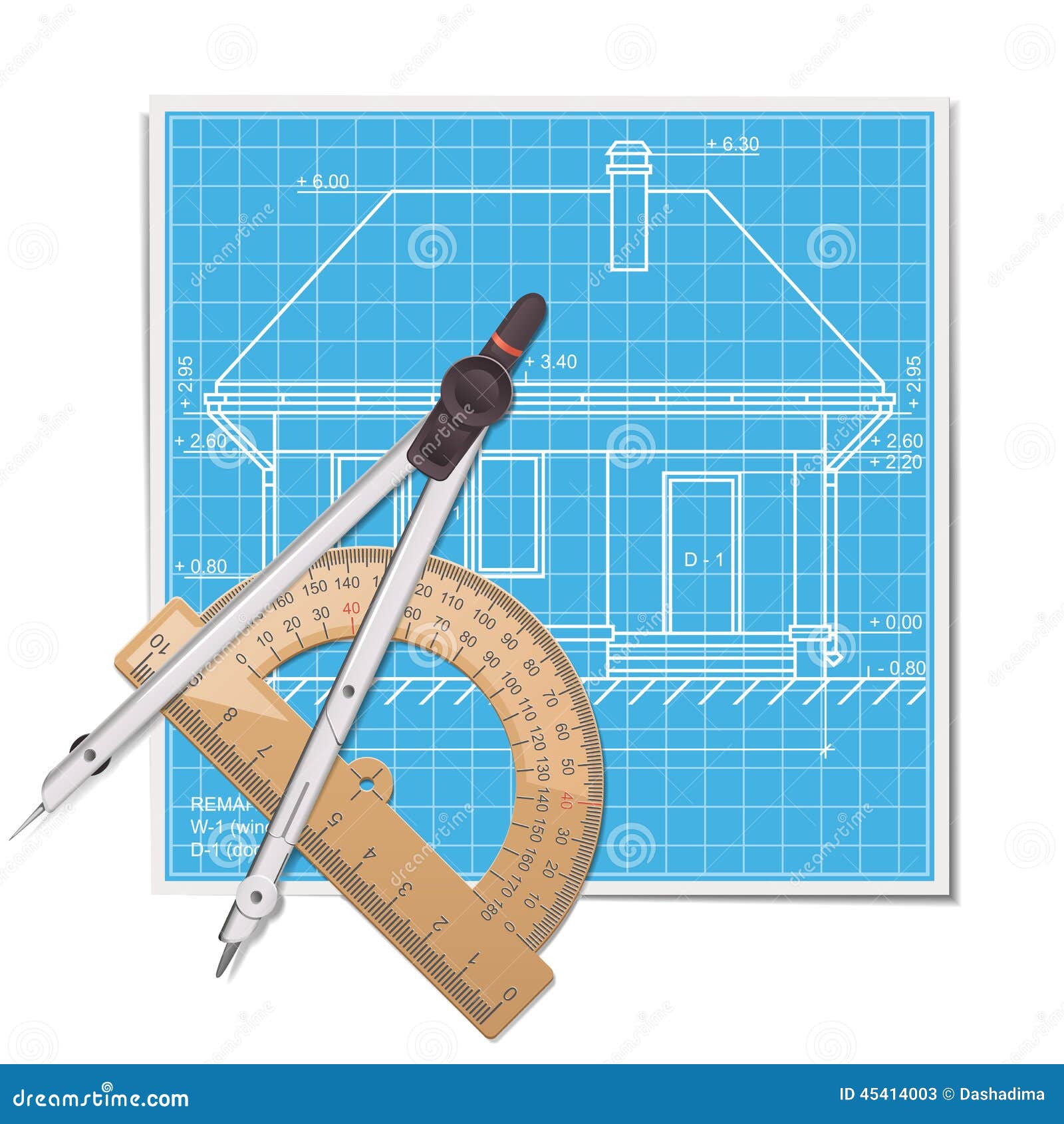 Real Protractor On Transparent Background. 1 Division Is 1 Degree ...