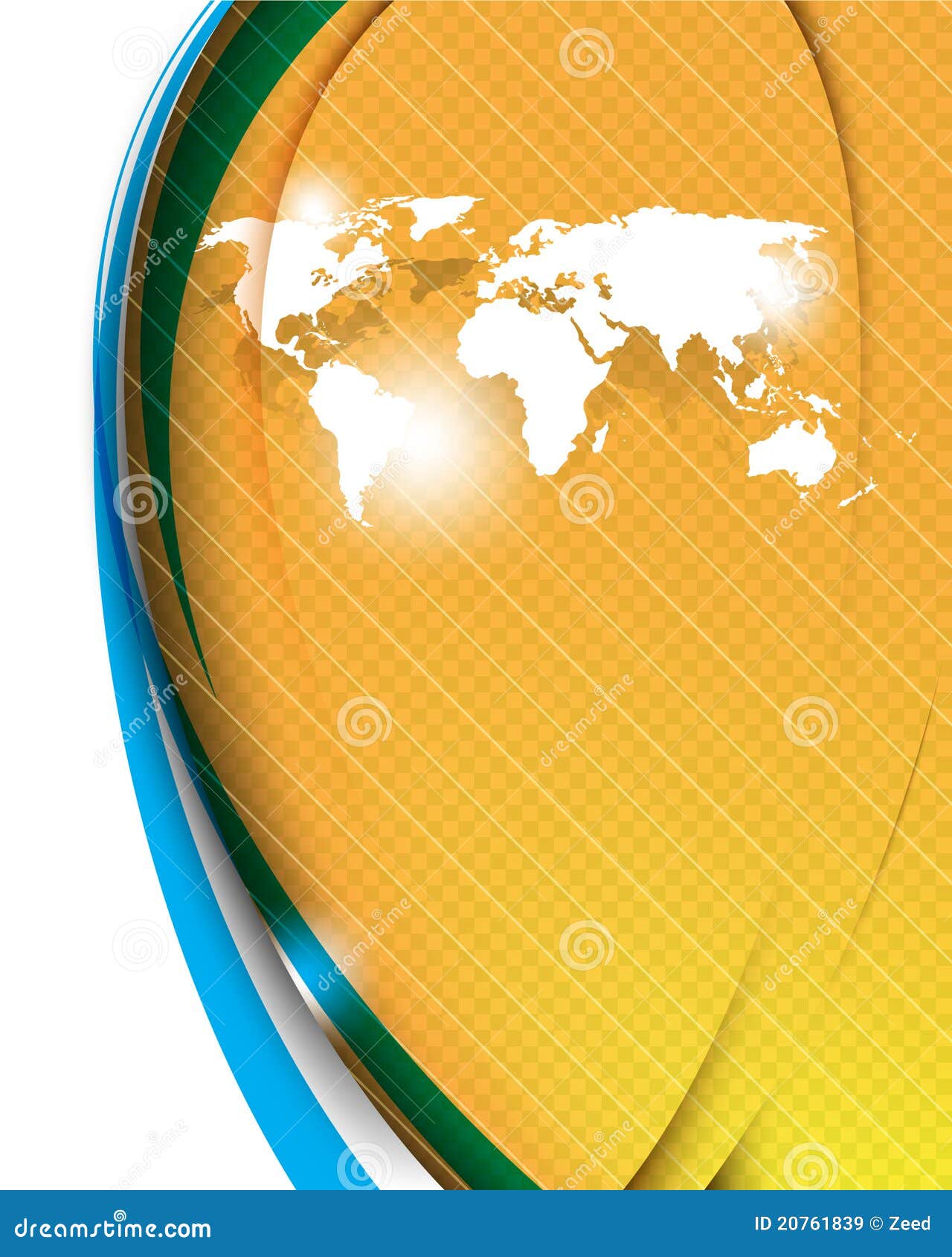 Vector Layout with World Map Background Stock Vector - Illustration of ...