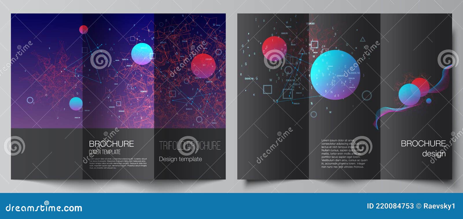 Vector Layouts of Covers Templates for Trifold Brochure, Flyer Layout ... Vector Layouts of Covers Templates for Trifold Brochure, Flyer Layout ...