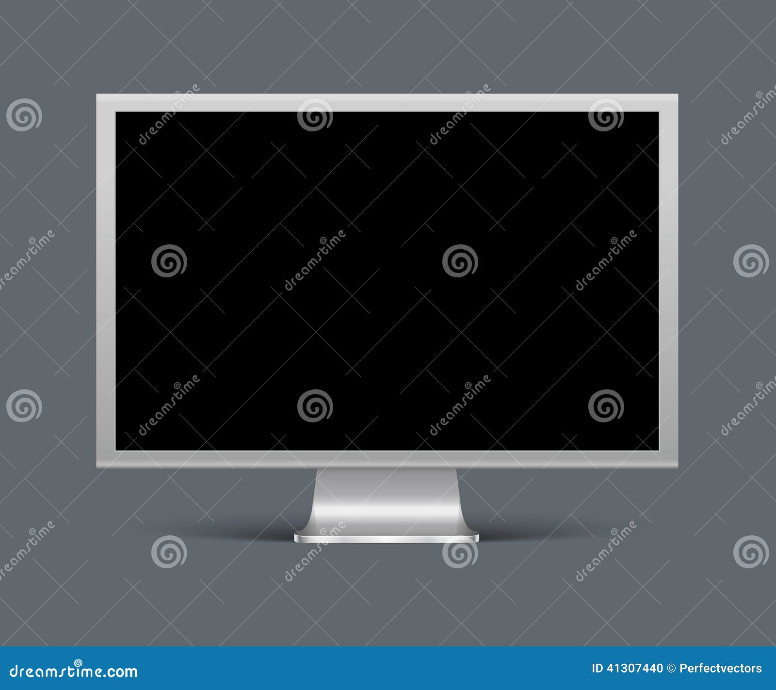 Vector LCD Display Mockup stock vector. Illustration of digital - 41307440