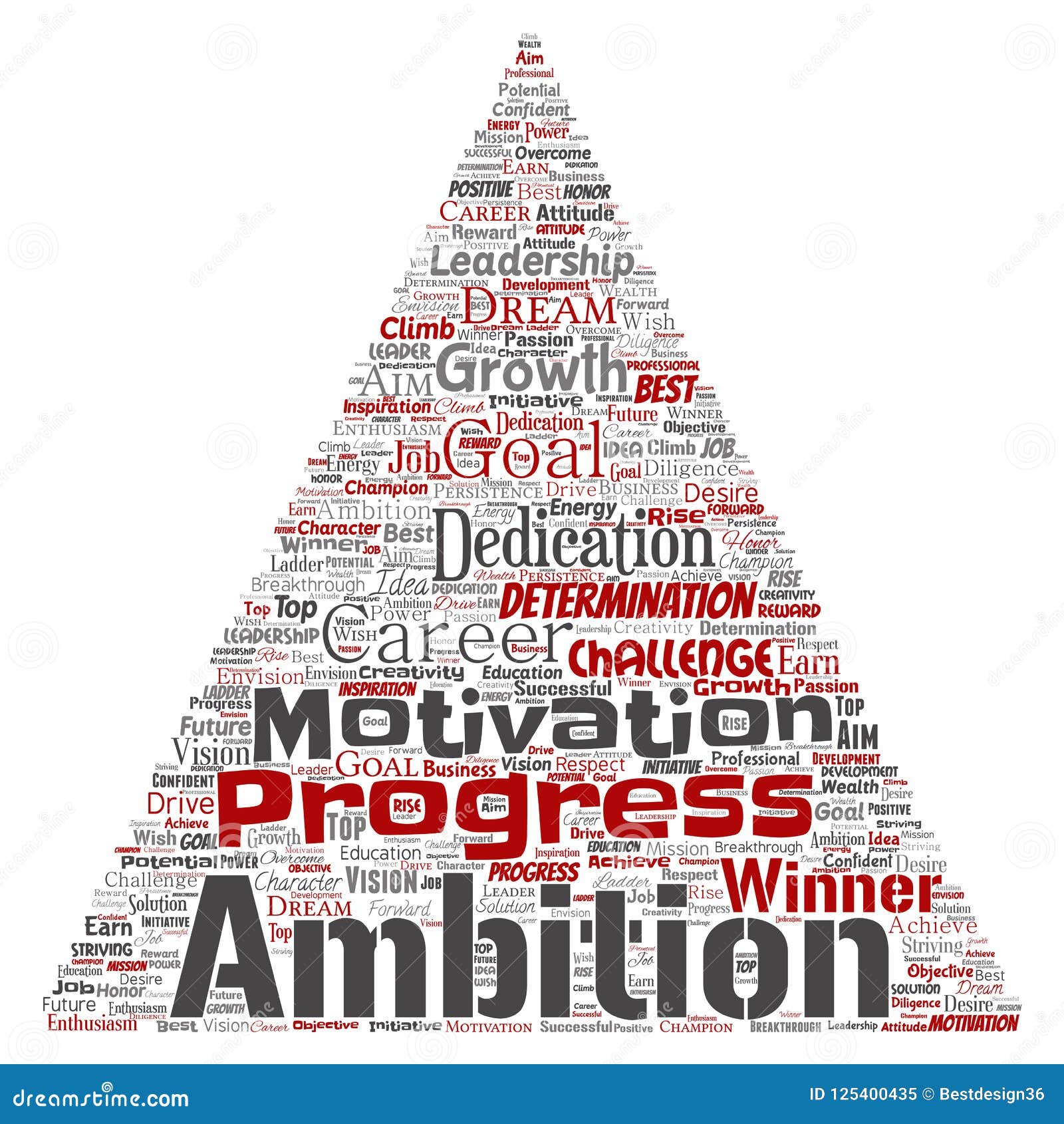 Vector Leadership Ambition or Motivation Triangle Stock Vector ...