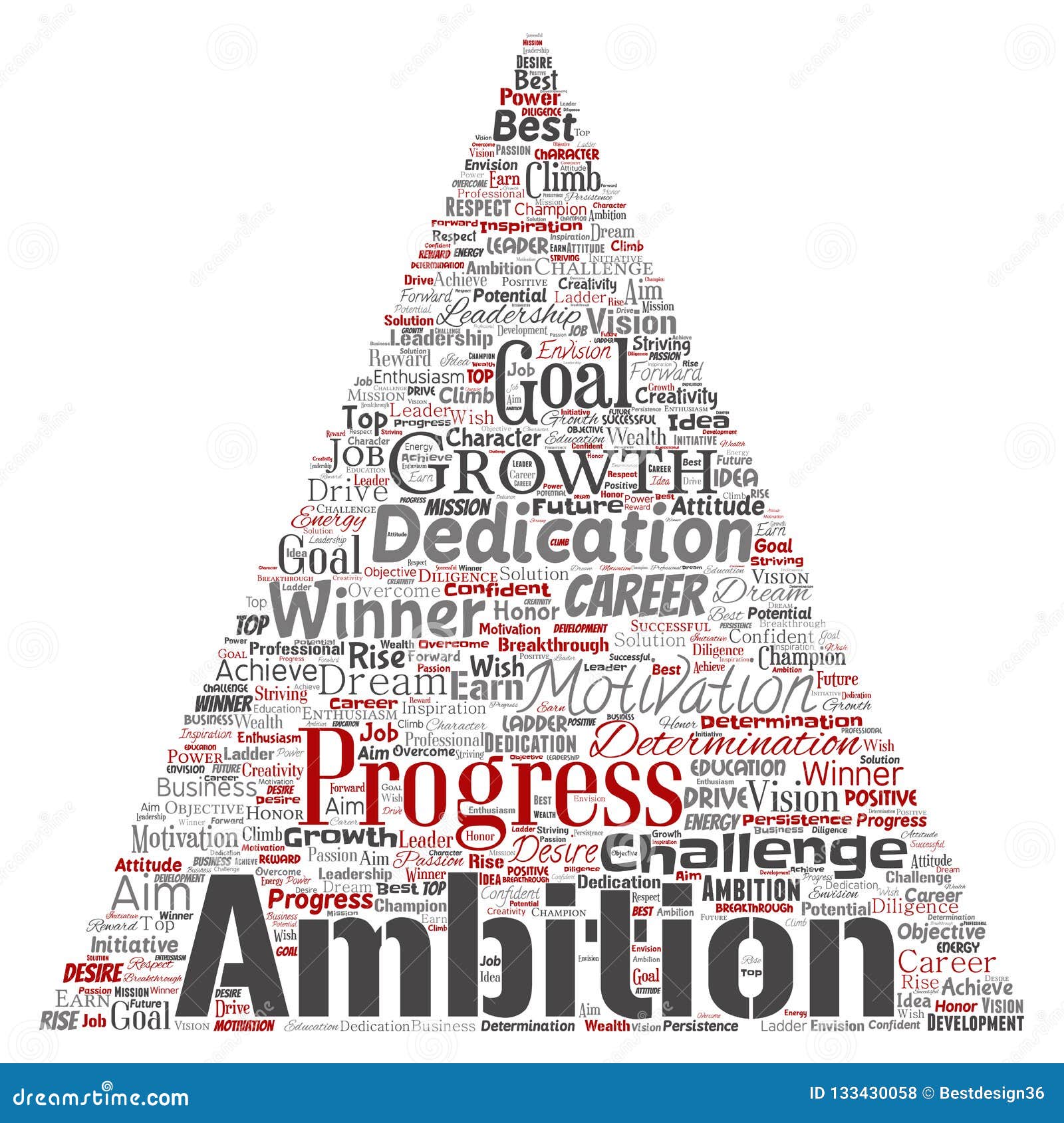 Vector Leadership Ambition or Motivation Triangle Stock Vector ...