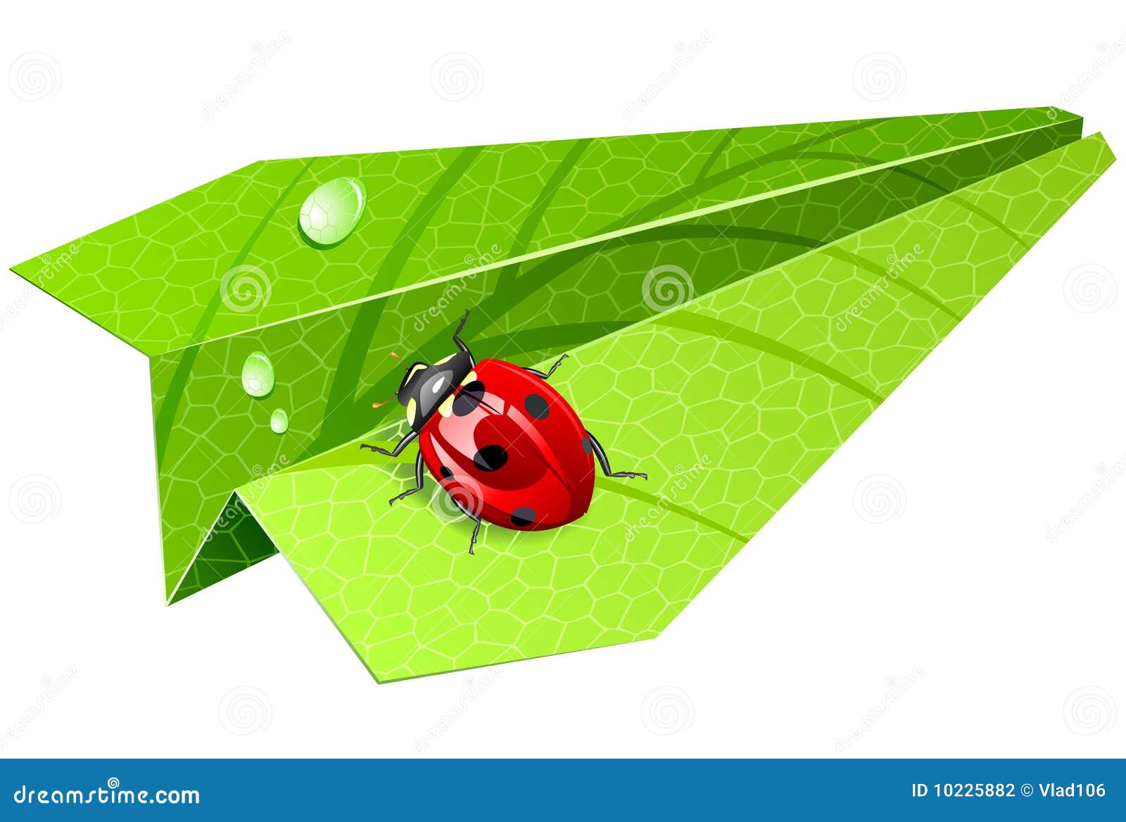 Vector leaf airplane. stock vector. Illustration of aeroplane - 10225882
