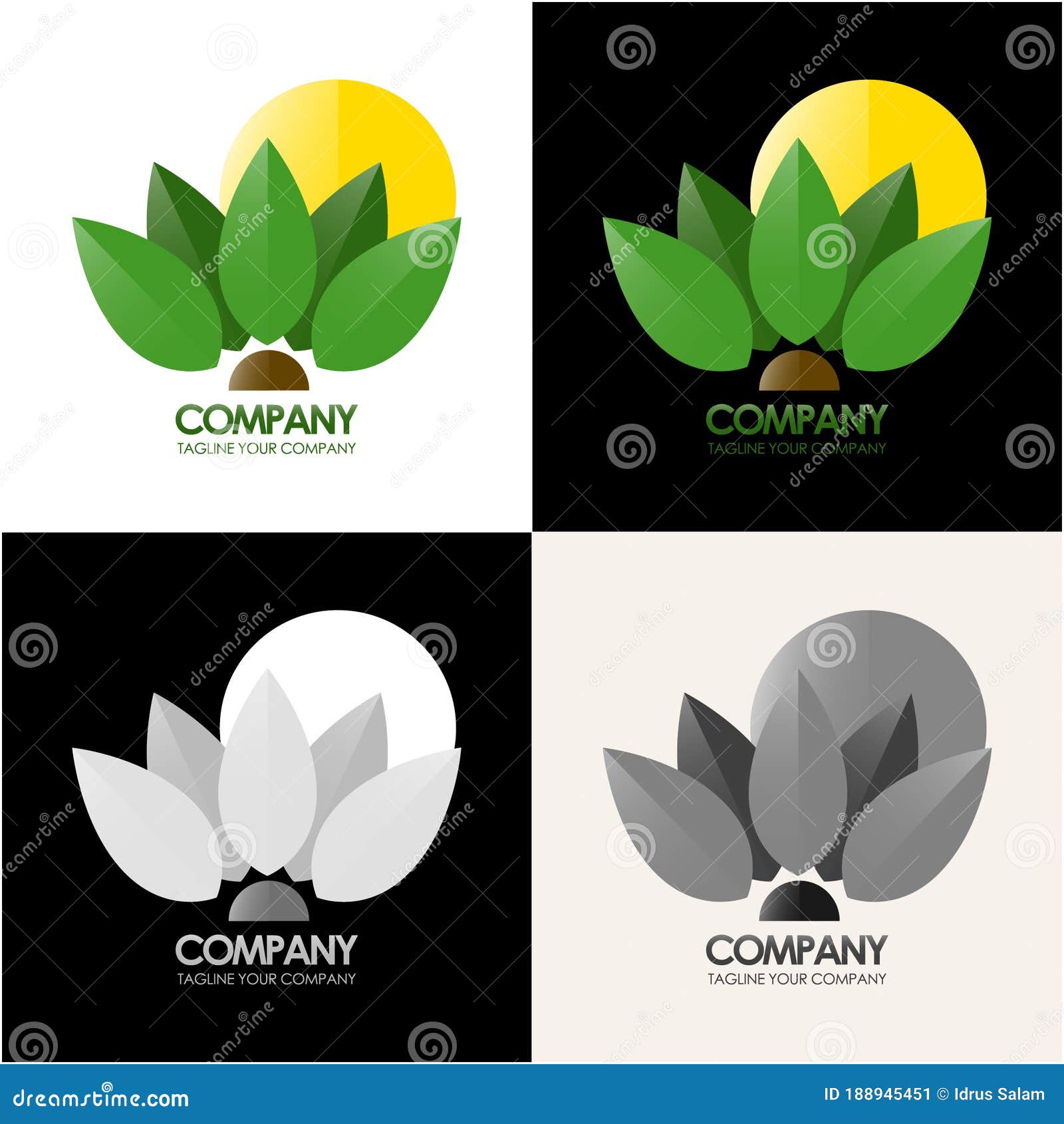 Vector Leaf Logo, Green Clean Eco Icon Tree Growth. Abstract Leaf ...