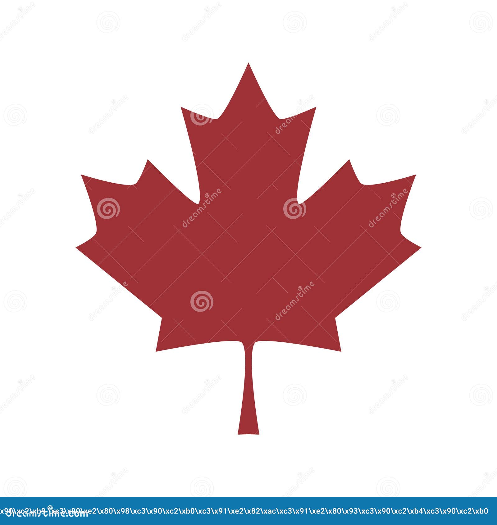 Vector Leaf of Maple Tree Isolated on White. Canada Vector Symbol Logo ...