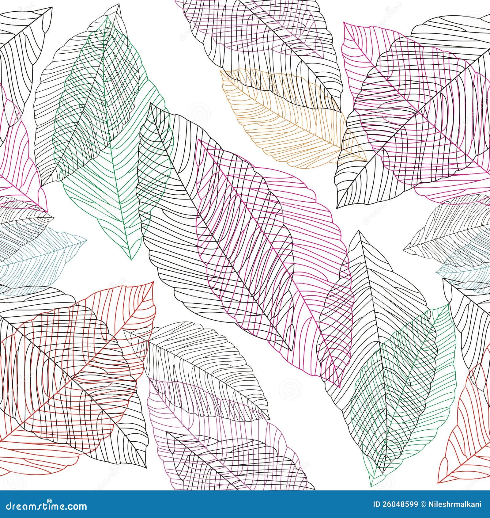 Vector leaves background stock vector. Illustration of leaf - 26048599