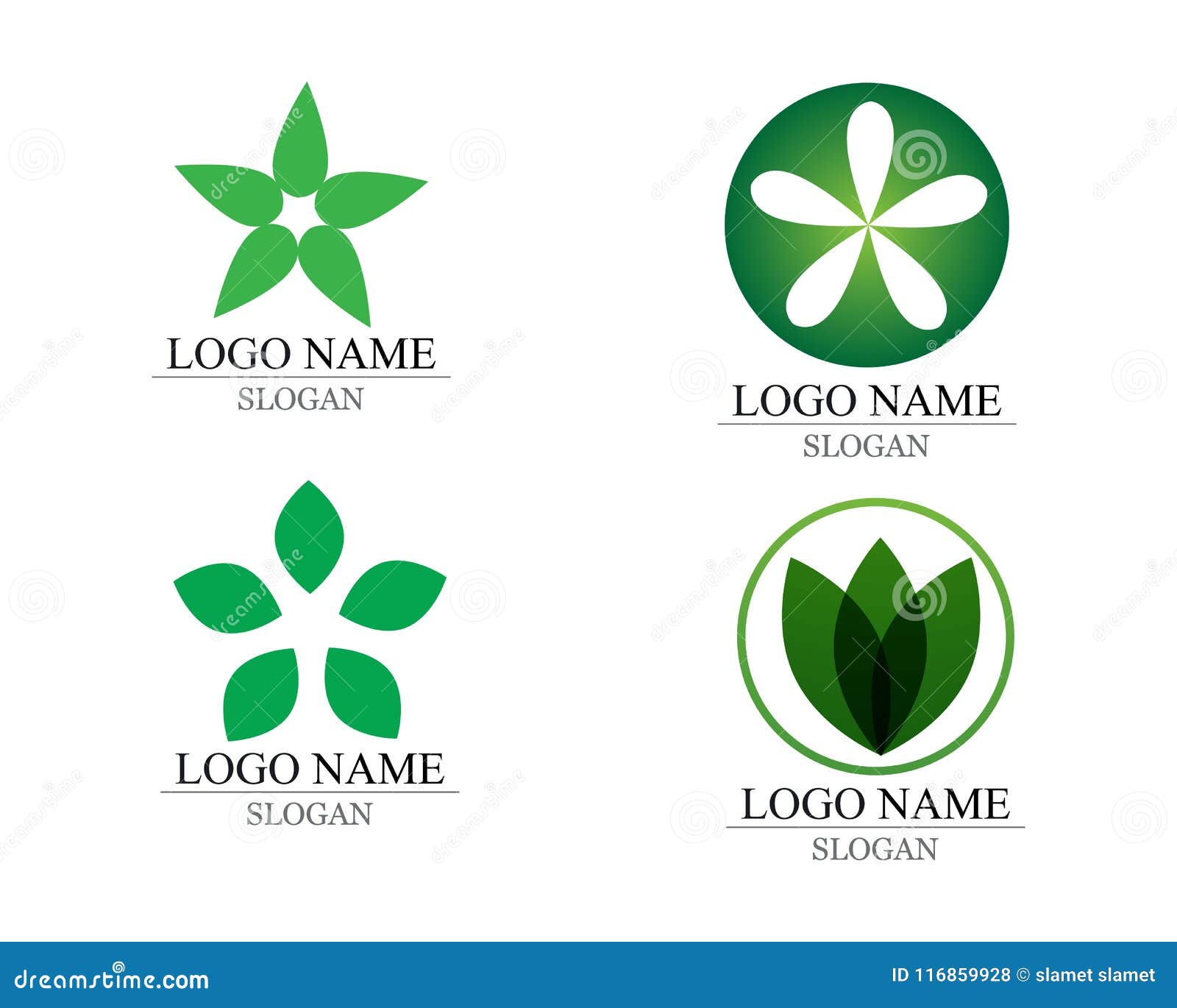 Vector Leaves Green Nature Logo And Symbol | CartoonDealer.com #116859928
