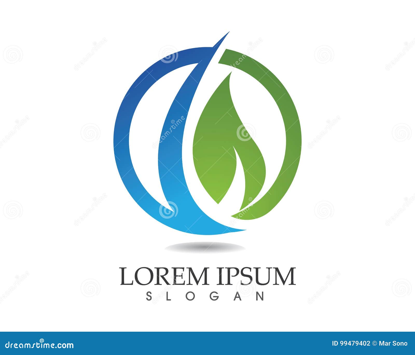 Vector Leaves Green Nature Logo and Symbol Stock Vector - Illustration ...