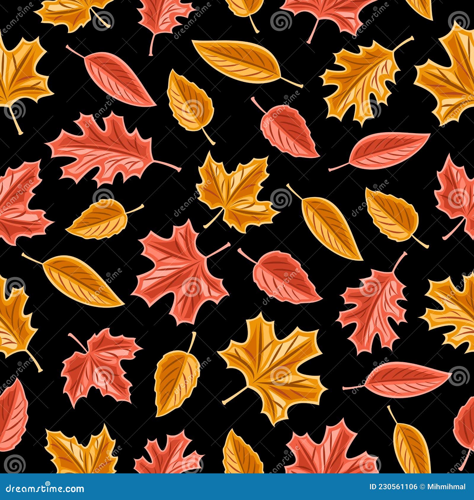 Set Of Variety Autumn Reeds With Leaves On Stem. Reed Plant. Flat ...