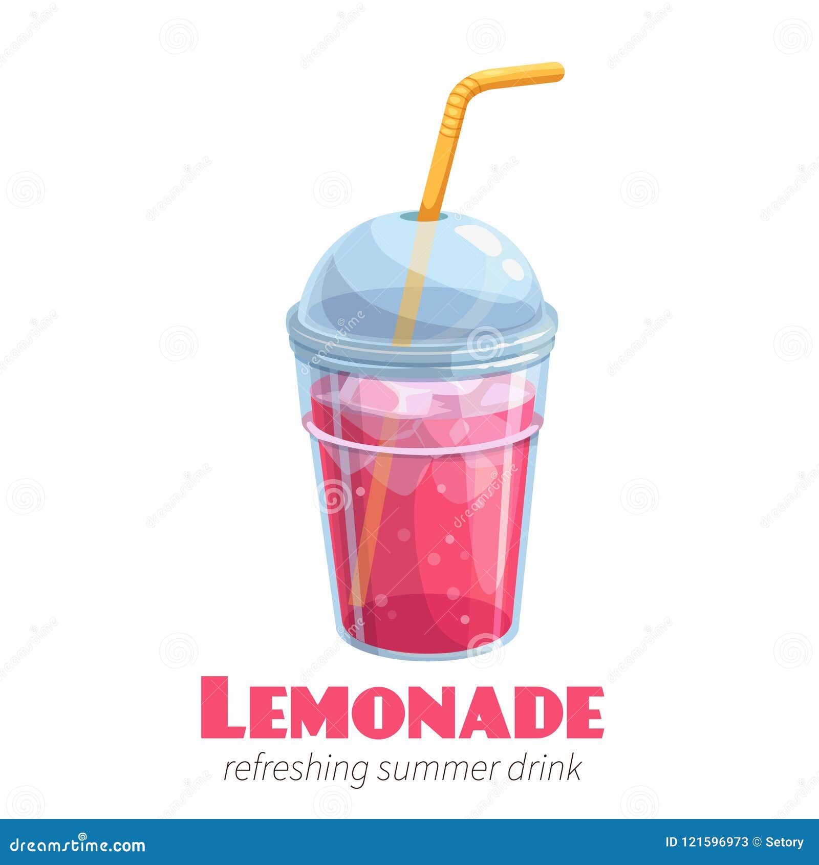 Lemonade Icon Vector. Outline Lemon Juice, Line Drink Symbol ...