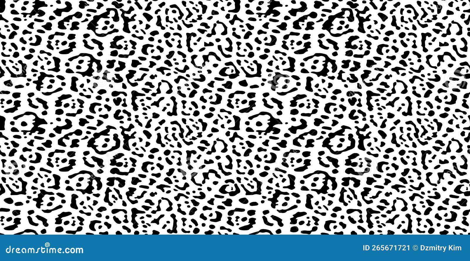 Vector Leopard Background. Seamless Pattern Print Repeating Texture ...