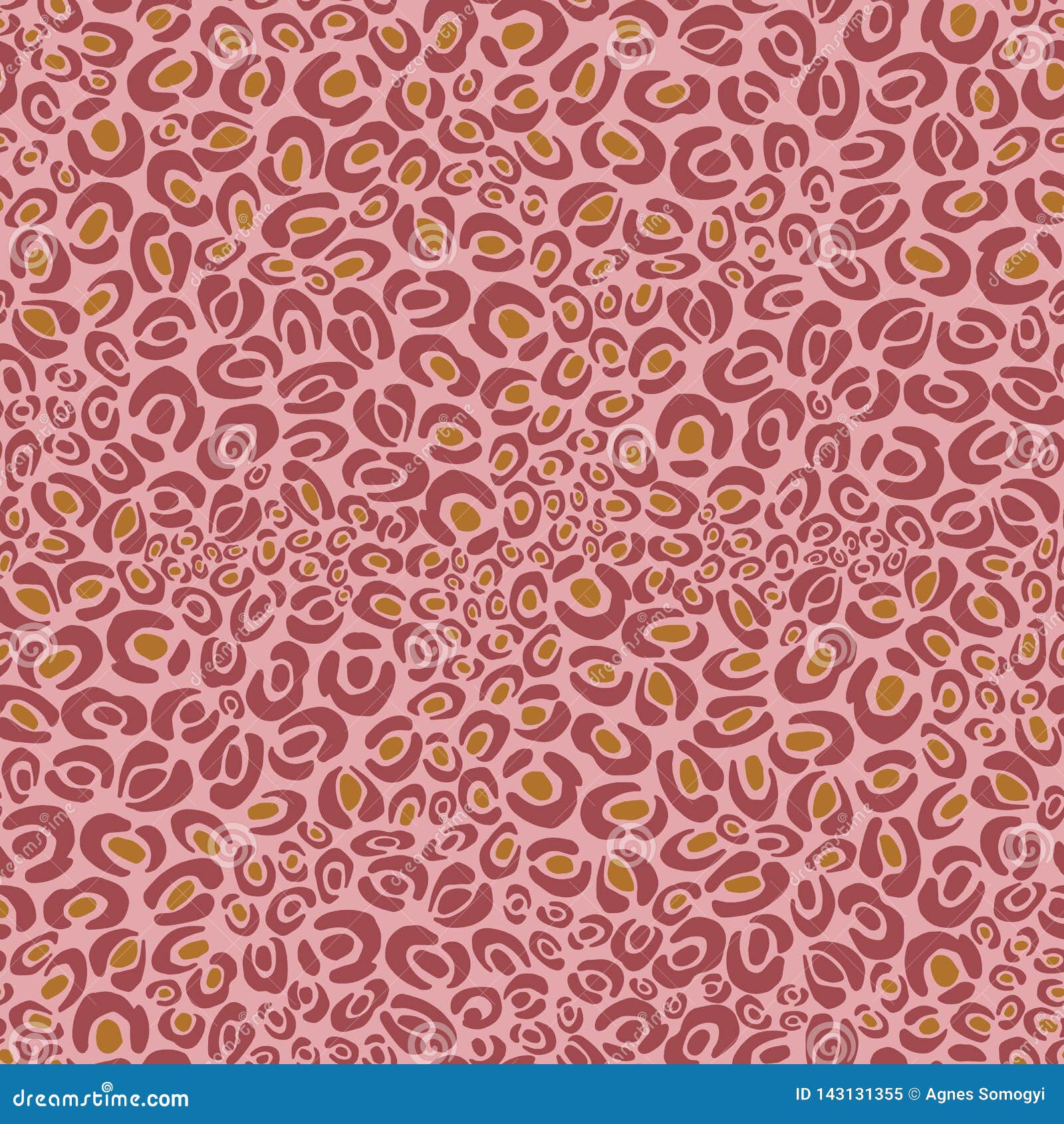 Vector Leopard Pink and Gold Texture Seamless Repeat Pattern Background ...
