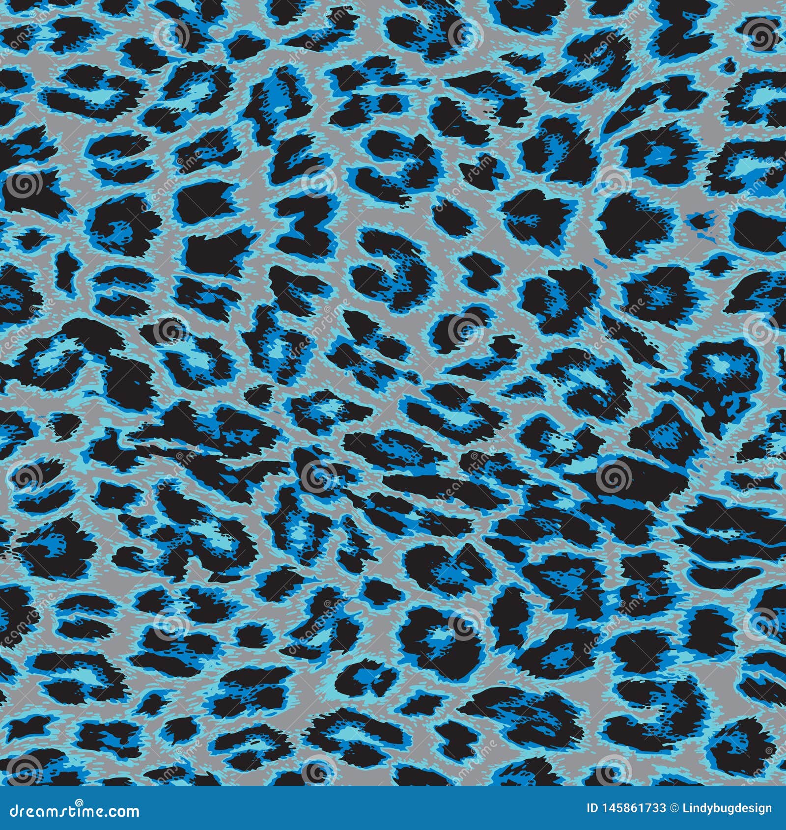 Vector Leopard Print Repeat Pattern Stock Illustration - Illustration ...