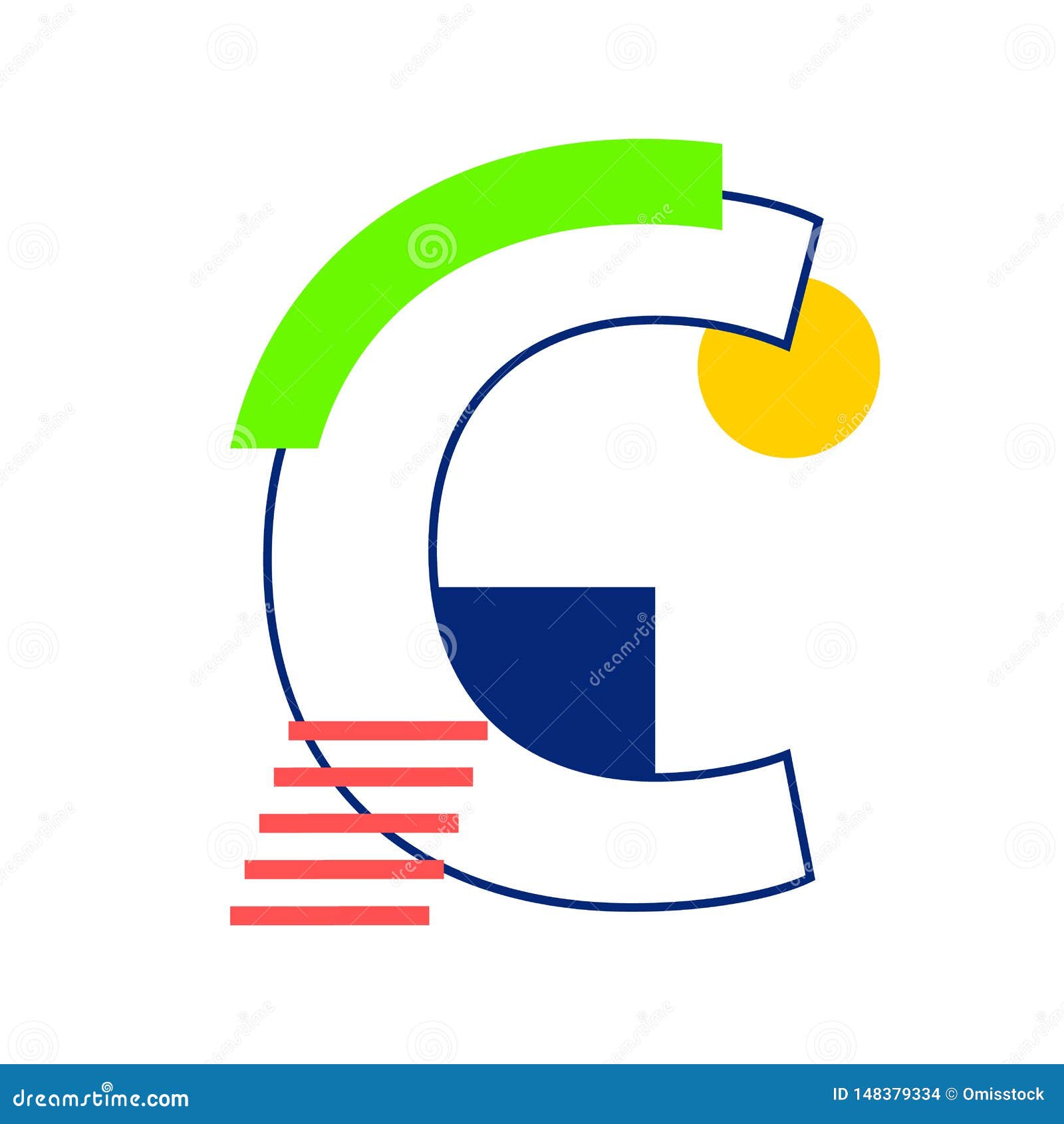 Vector letter C stock vector. Illustration of icon, letters - 148379334
