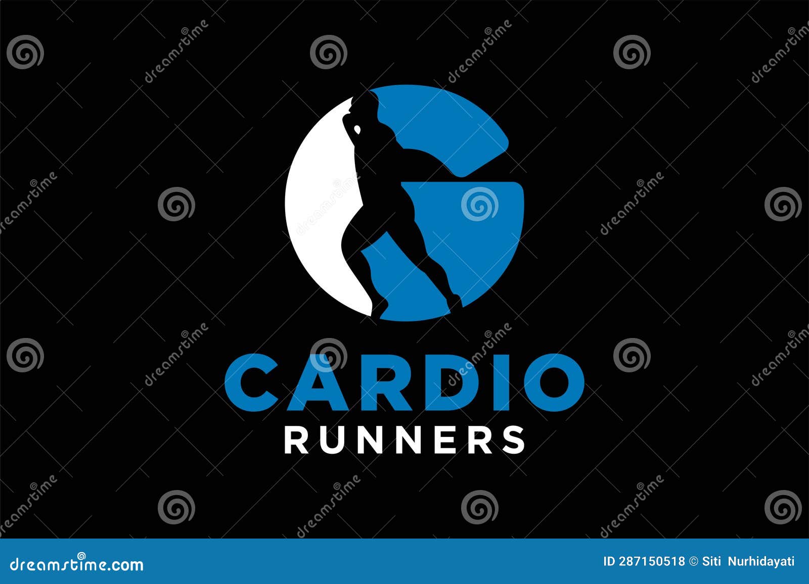 Vector Letter G for Running Logo Design Combination People, Stock ...
