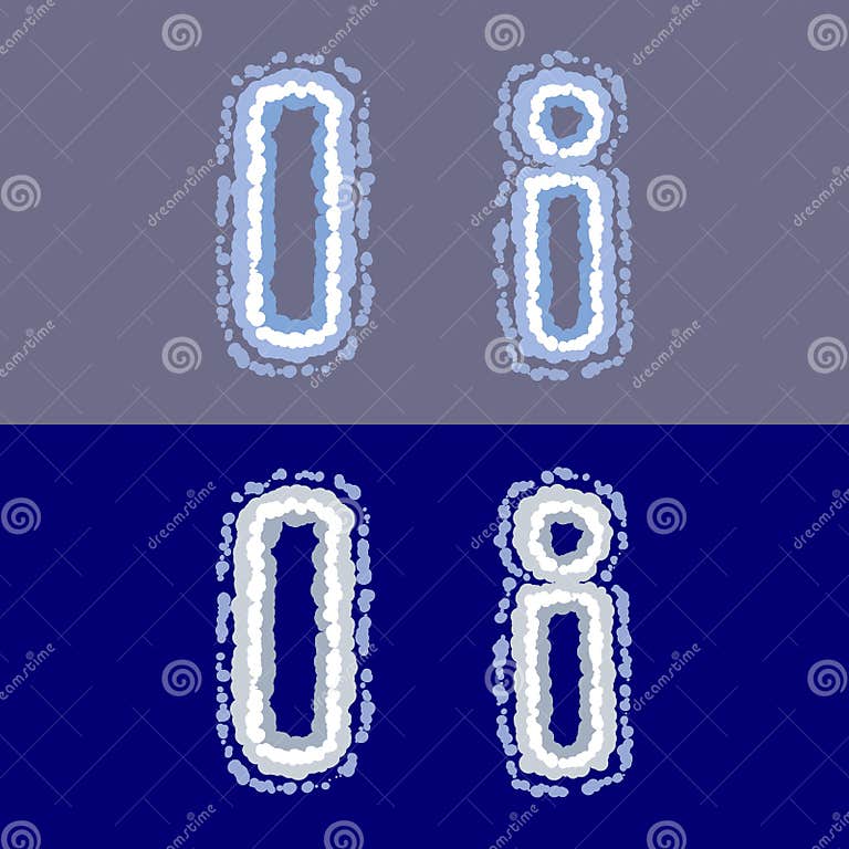 Vector Letter I on Grey and Blue Background Stock Vector - Illustration ...