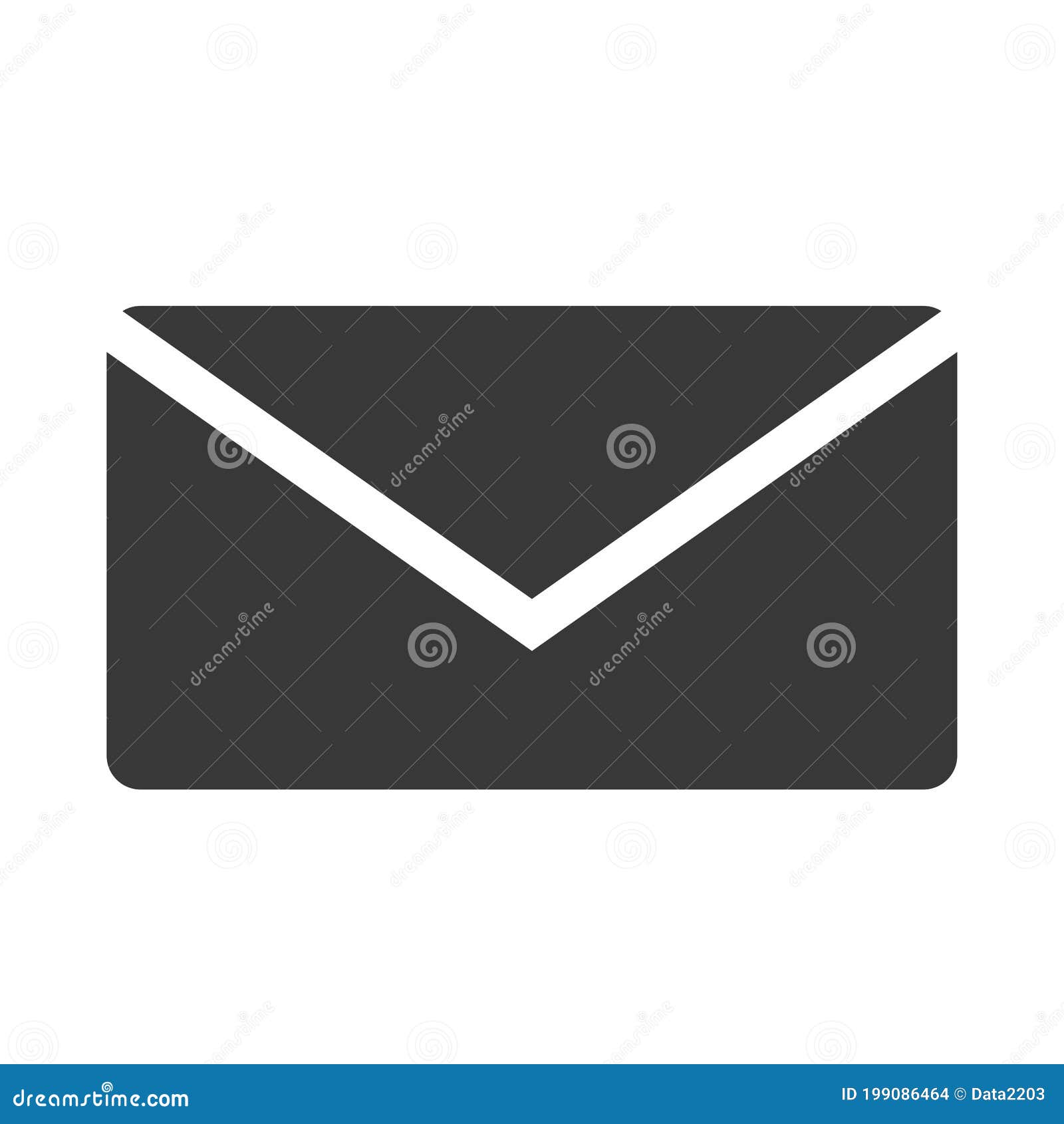 Letter vector icon stock vector. Illustration of vector - 199086464