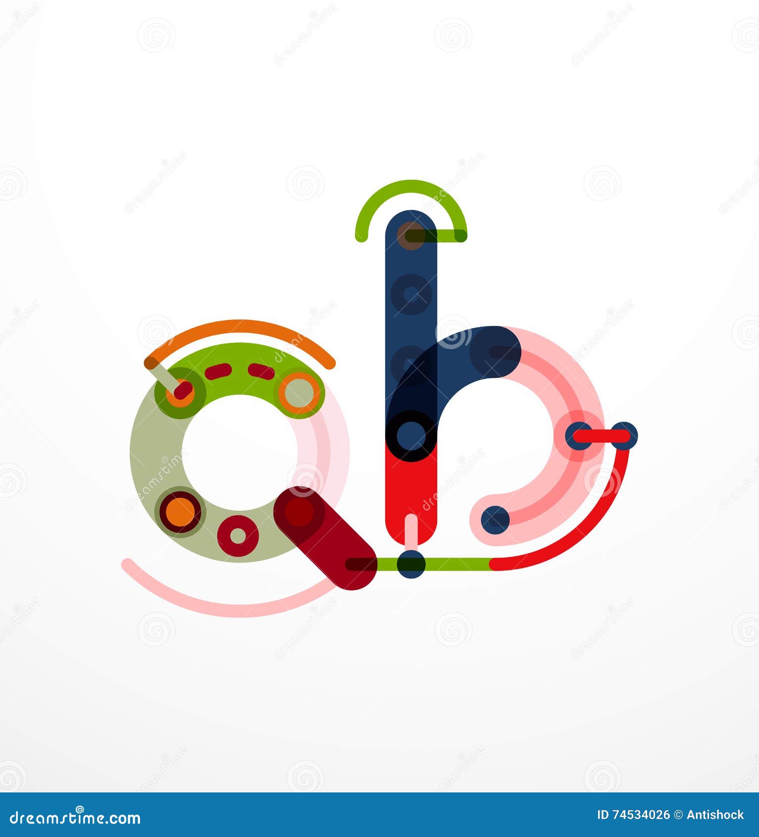 Vector letter logo stock vector. Illustration of elegant - 74534026