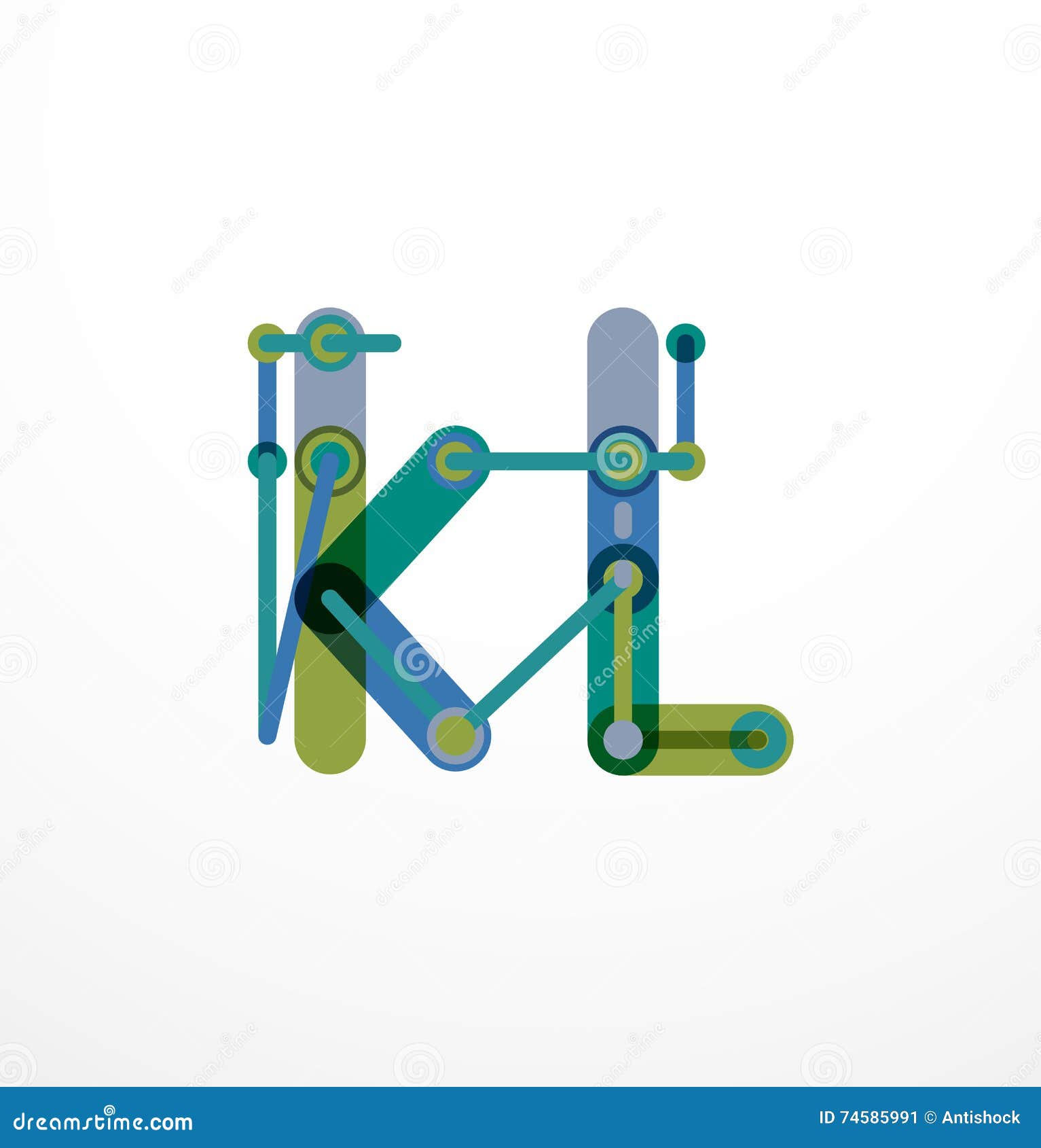 Vector letter logo stock vector. Illustration of graphic - 74585991