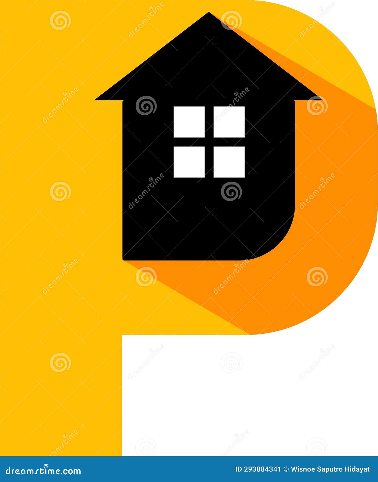 Vector Letter P House Logo Design Stock Vector - Illustration of shape ...