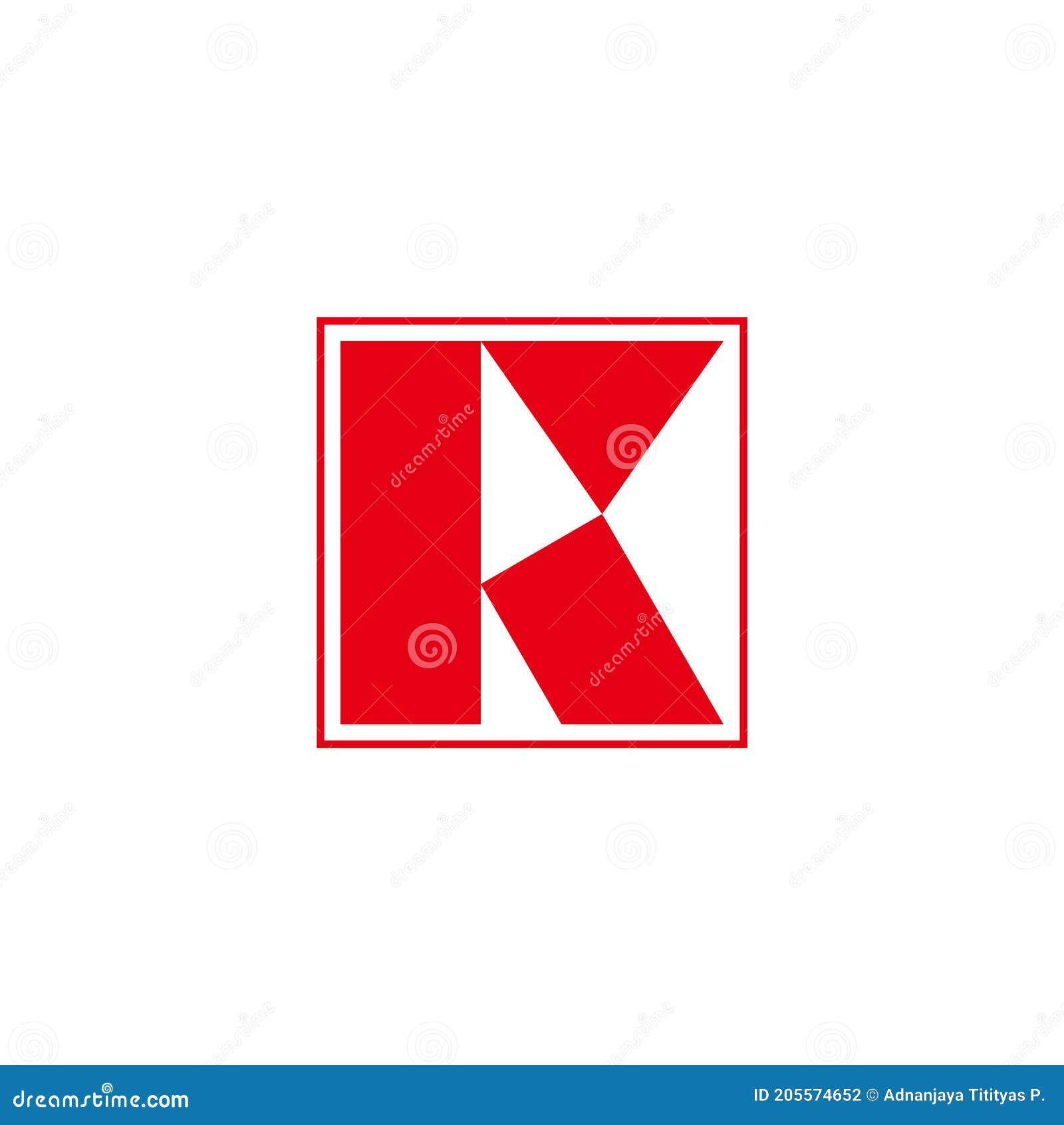 Vector of Letter Rk Simple Square Geometric Abstract Logo Stock Vector ...