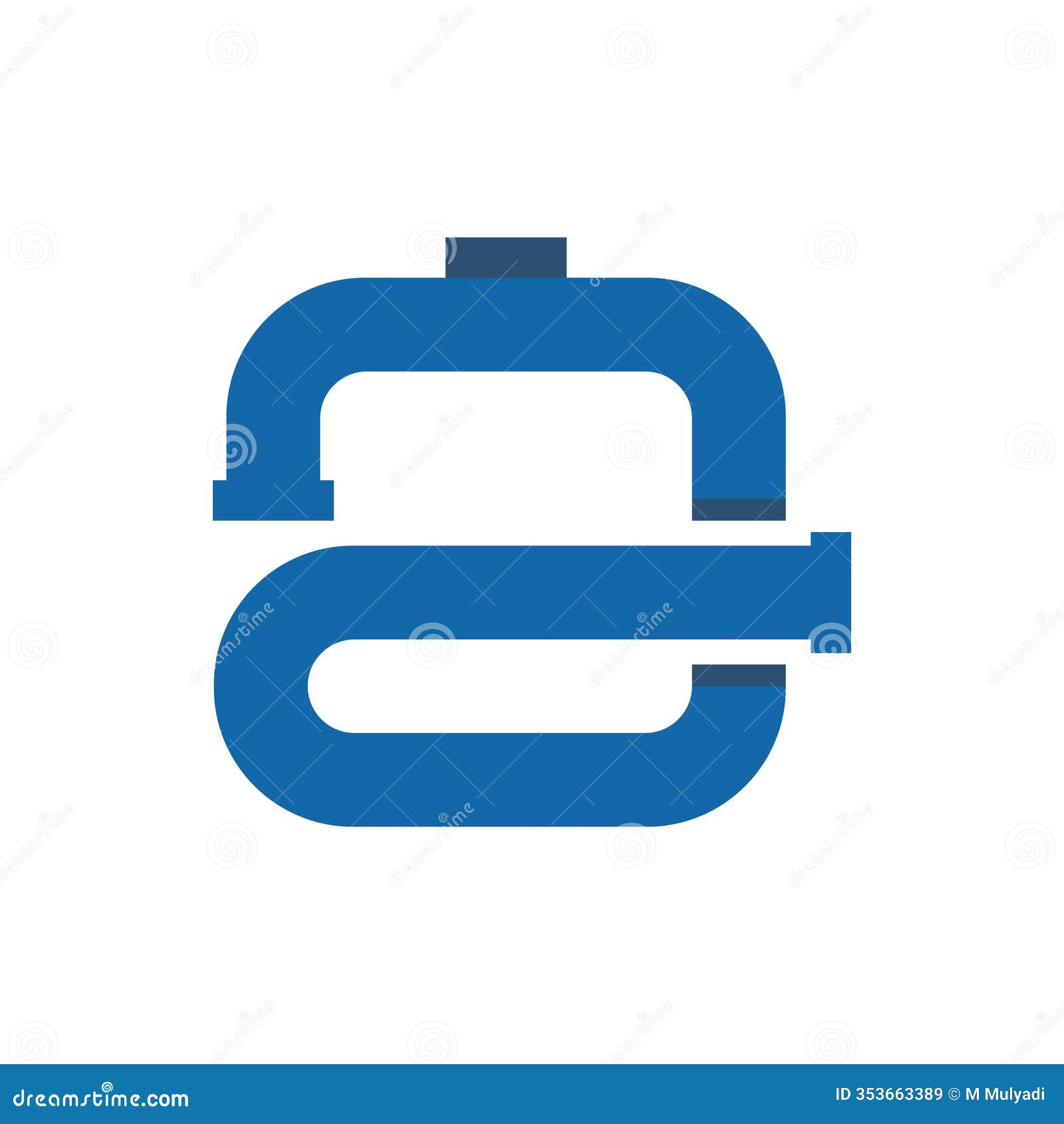 Vector Letter a Water Tank Pipe Logo, Simple and Modern. Stock ...