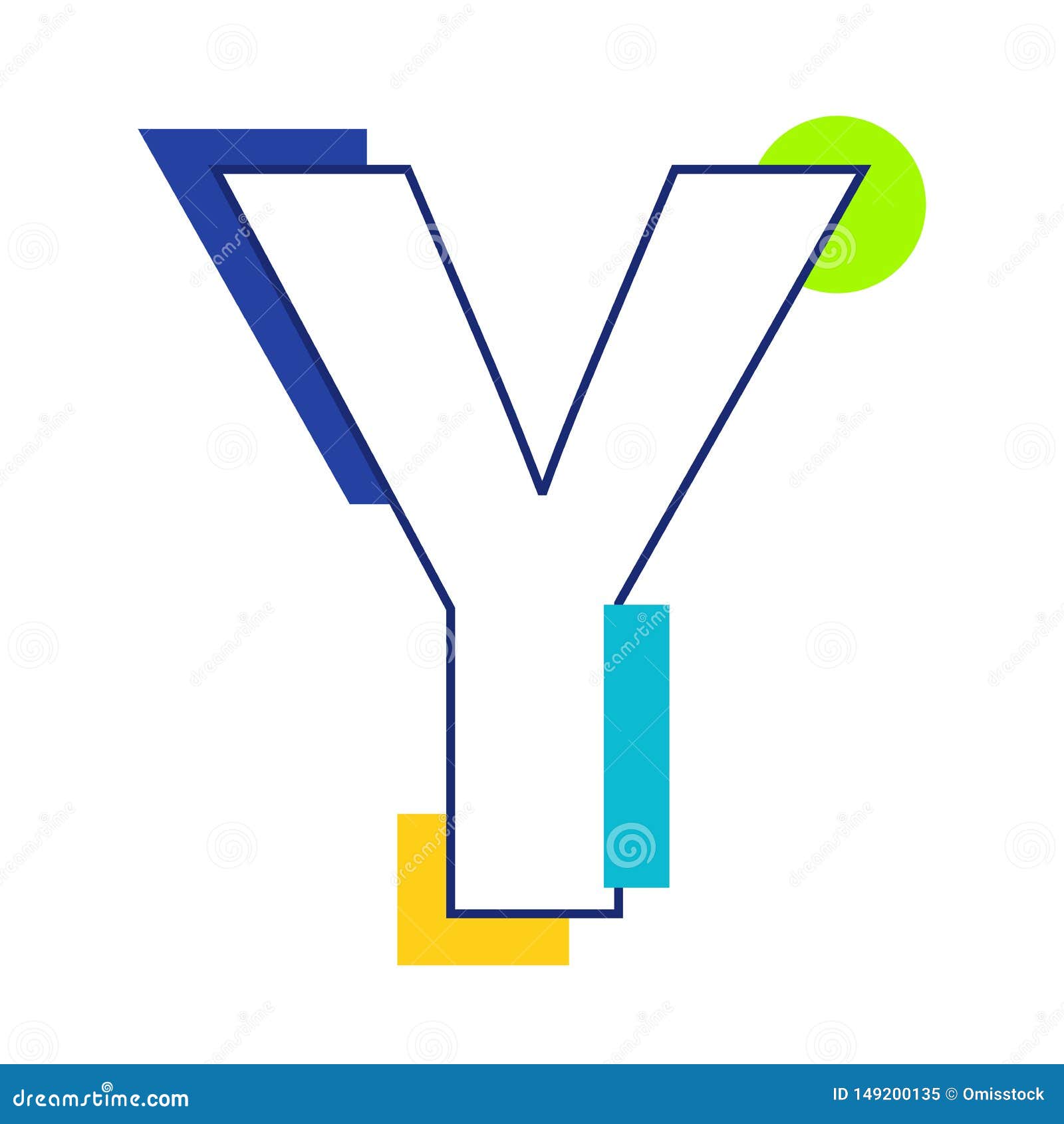 Vector letter Y stock vector. Illustration of modern - 149200135