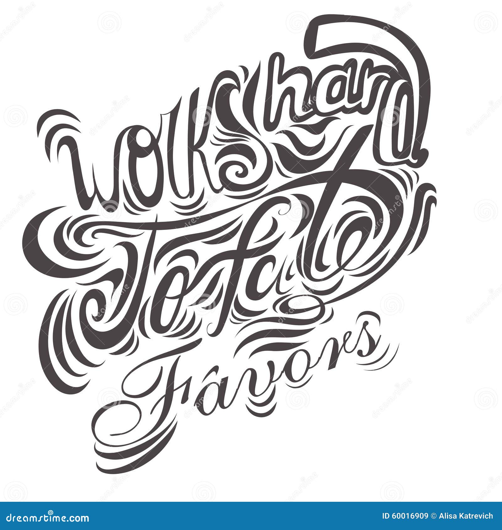 Vector Lettering. Grey Letters Written on a White Stock Vector ...