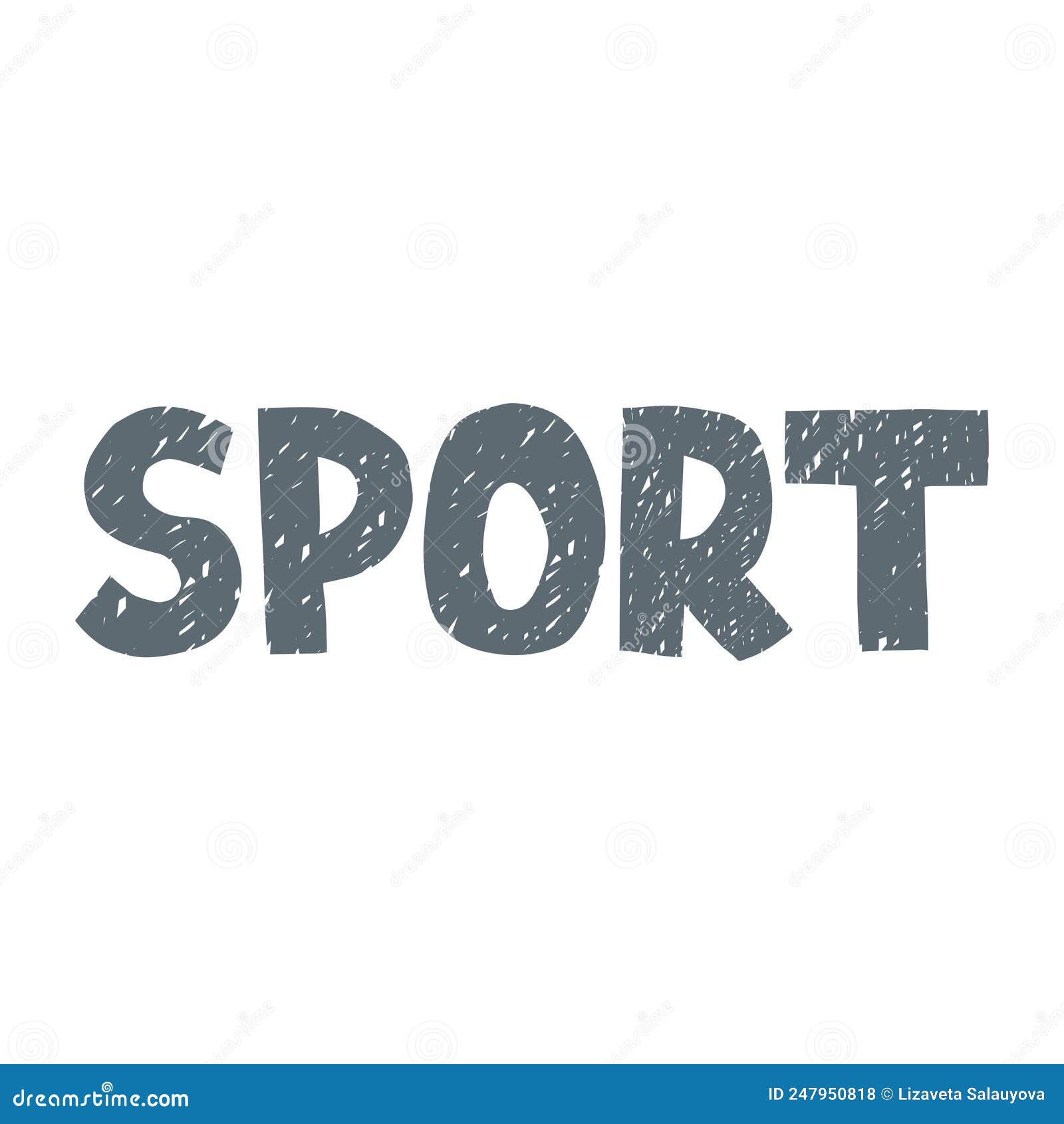 Vector lettering Sport stock vector. Illustration of banner - 247950818