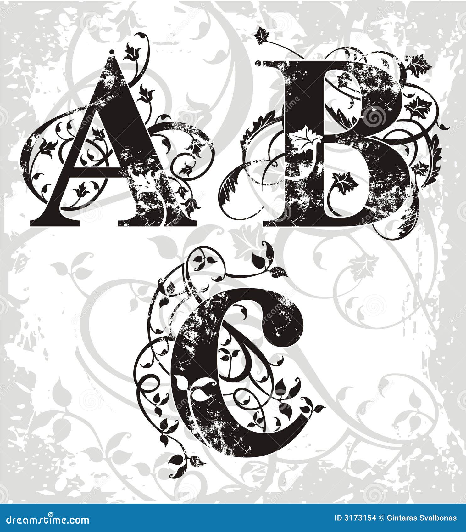 Vector letters stock vector. Illustration of artistic - 3173154