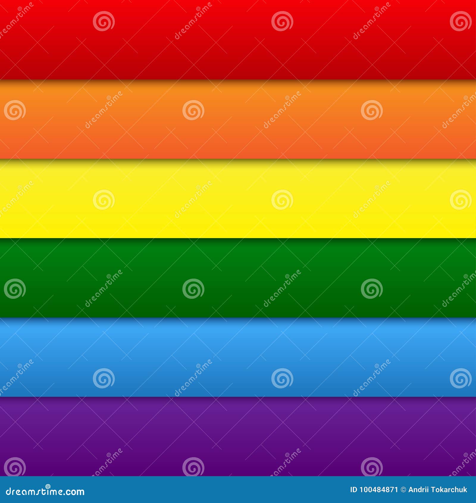 Vector Lgbt Rainbow Flag. Gay Colors. Stock Vector - Illustration of ...