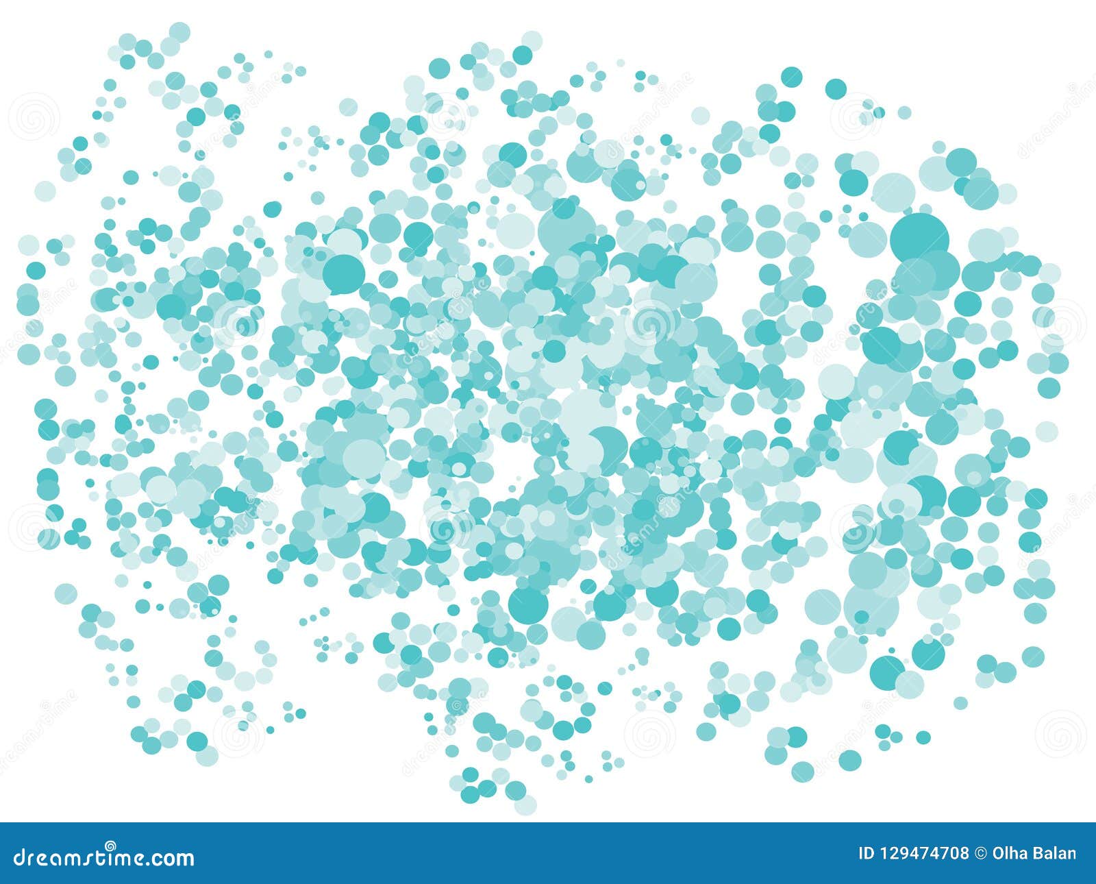 Blue Round Confetti Backdrop Stock Vector - Illustration of greeting ...