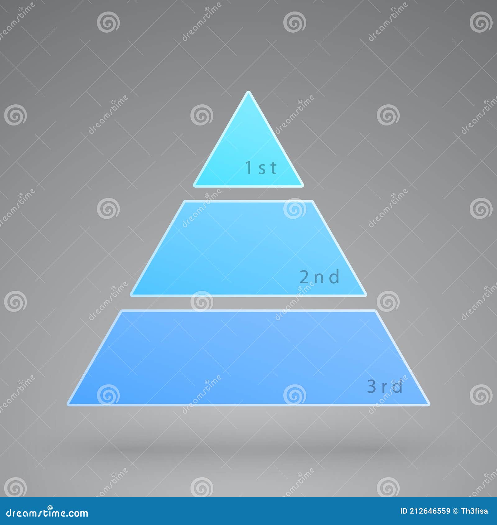 Vector Light Blue Infographic Pyramid Concept Stock Vector ...