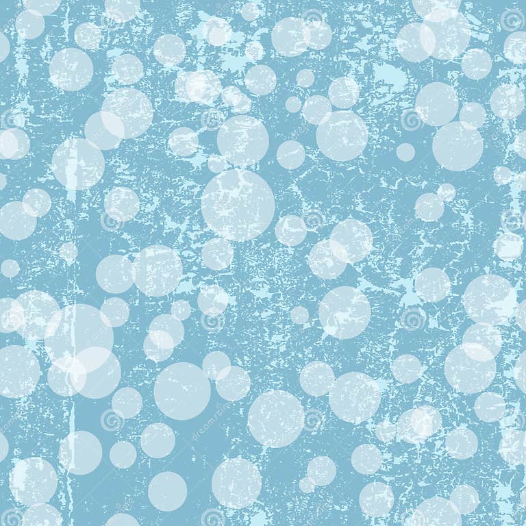 Vector Light Blue Seamless Pattern with White Translucent Balls Stock ...